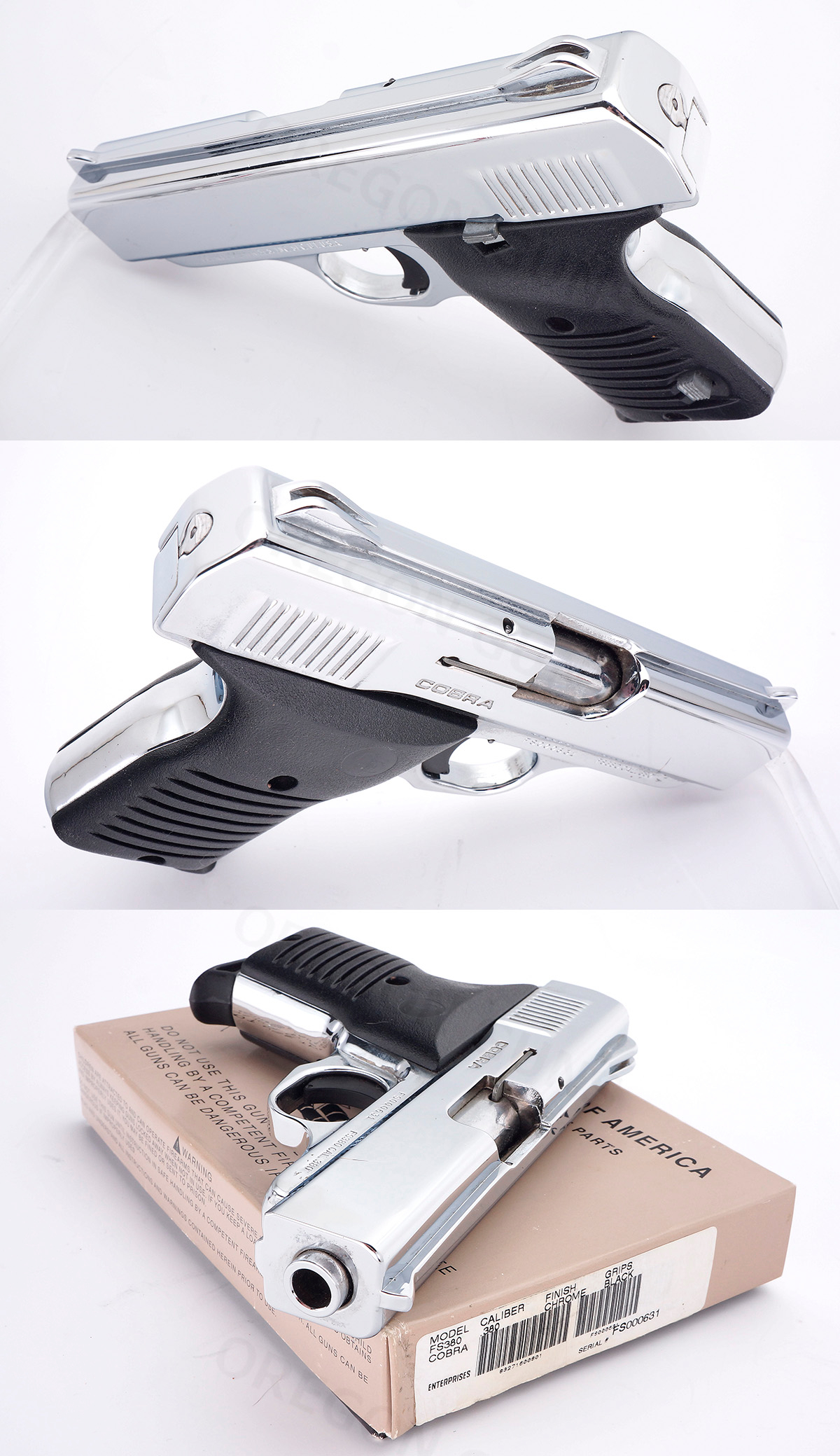 Cobra Enterprises Inc. Model Fs380 (Freedom Series) Chrome Semiauto ...