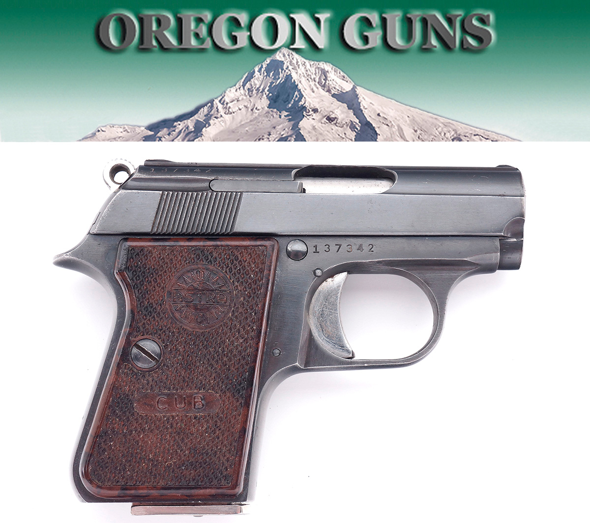 Astra-Unceta Model 2000 Cub Semi Pistol .22 Short Mfg 1943 C&R Ok Sn# 570192 .22 Short For Sale ...