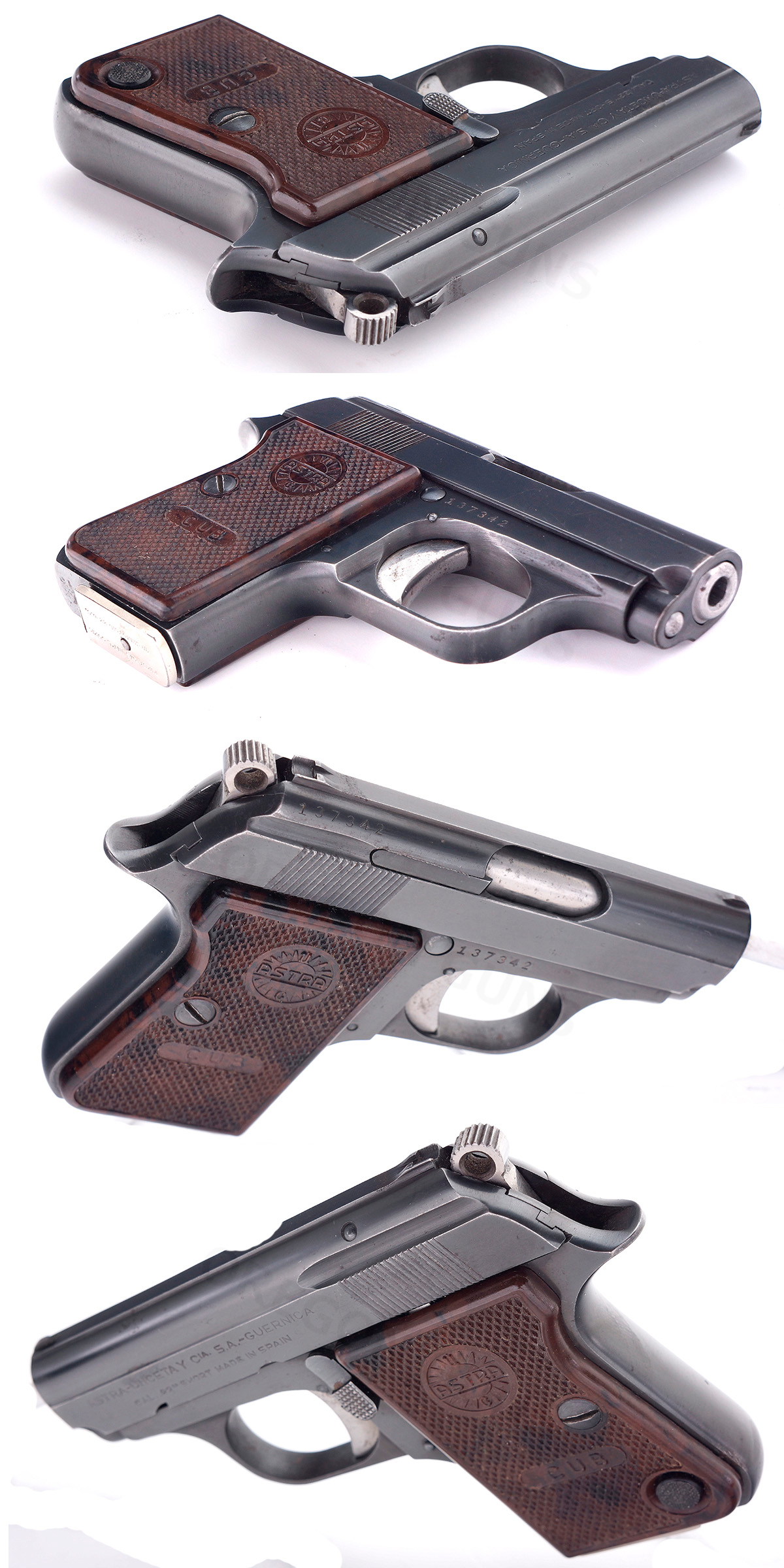 Astra-Unceta Model 2000 Cub Semi Pistol .22 Short Mfg 1943 C&R Ok Sn# 570192 .22 Short For Sale ...