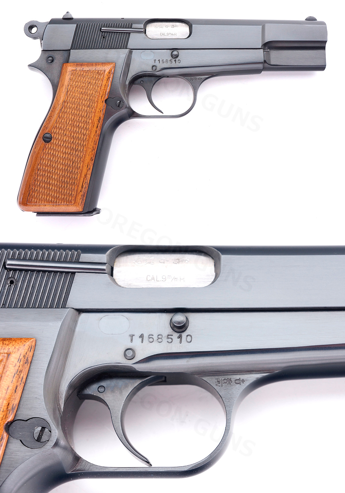 Browning Fn Hi-Power, Ring Hammer, External Extractor Semiauto 9mm ...