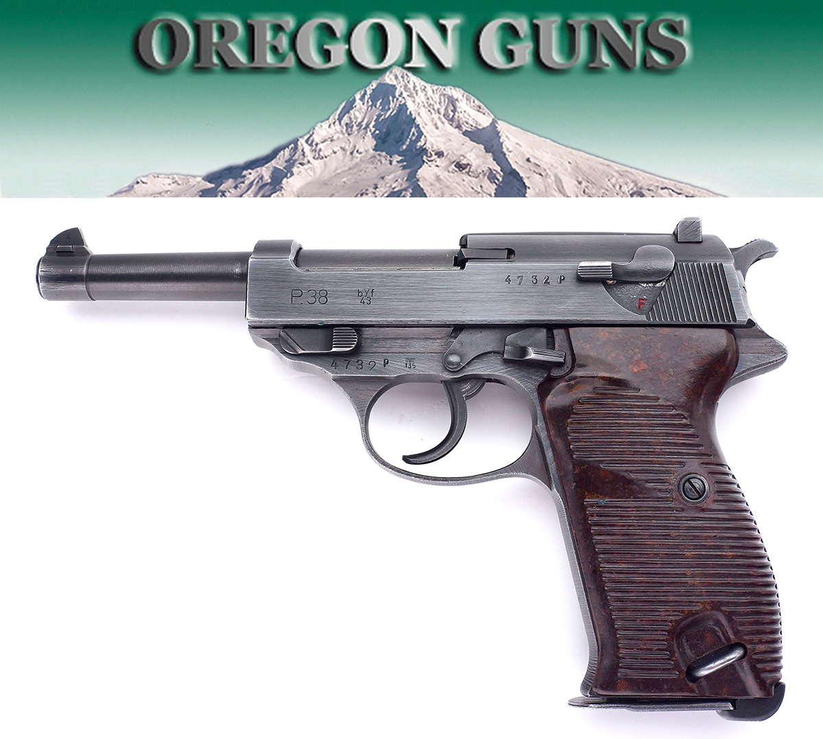 Walther Wwii German P-38 Byf43 Nazi Marked Great Bring-Back 9mm Luger C ...