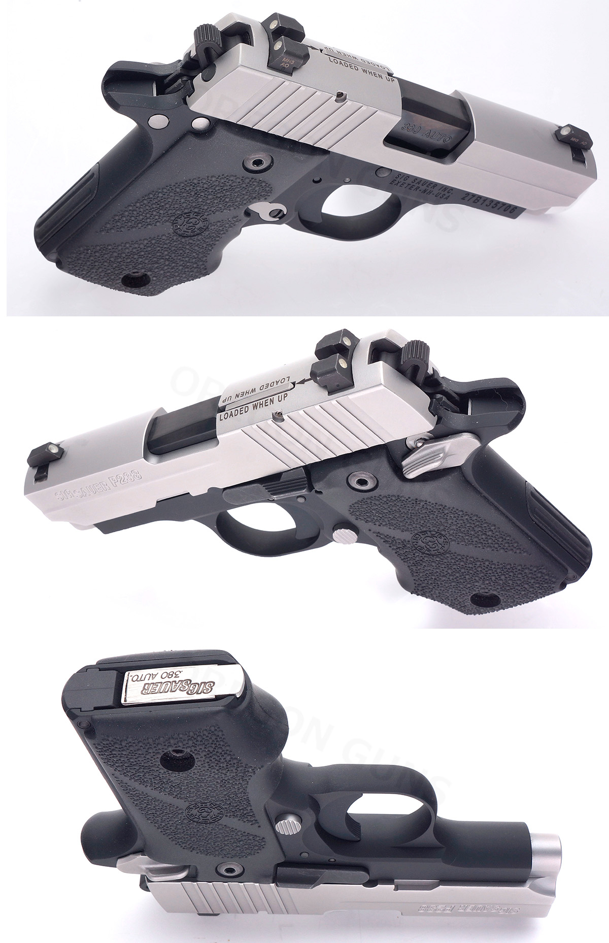 Sig Sauer Model P238 Two-Tone .380 Acp Semi-Pistol 238-308-Tts-Ca W ...