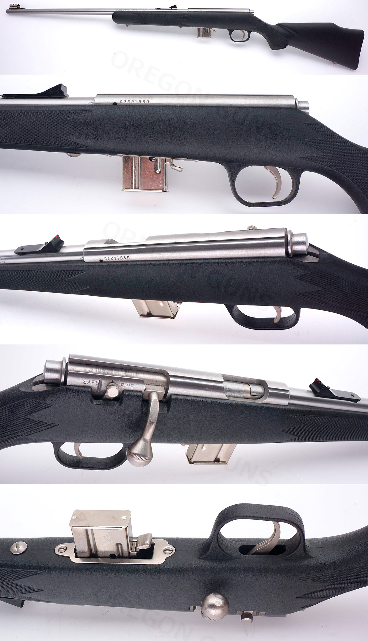 Marlin Model 882 Ss Bolt Action Stainless Synthetic Stock Rifle .22 ...