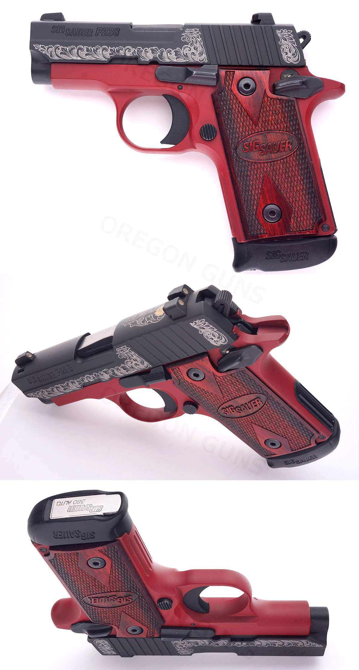 Sig Sauer Model P238 Lady Two-Tone .380 Acp Semi-Pistol Siglite Night ...