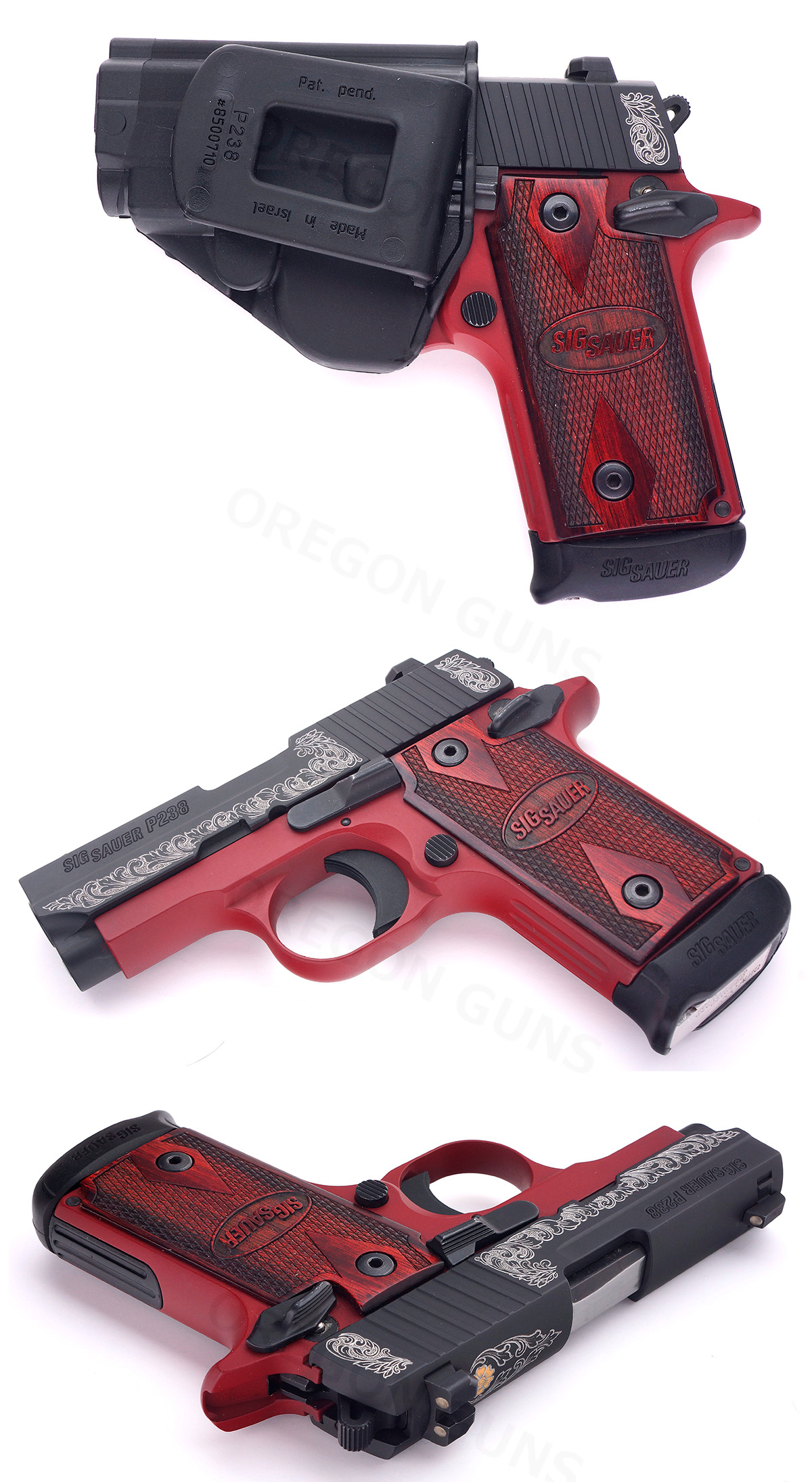 Sig Sauer Model P238 Lady Two-Tone .380 Acp Semi-Pistol Siglite Night ...