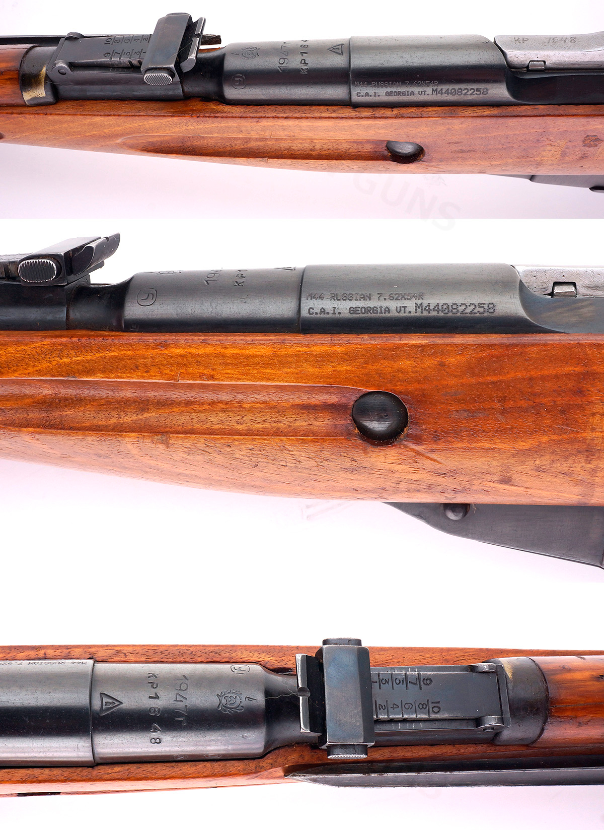 Mosin-Nagant Russian Mosin Nagant Model 1944 Carbine 7.62x54r Bolt ...
