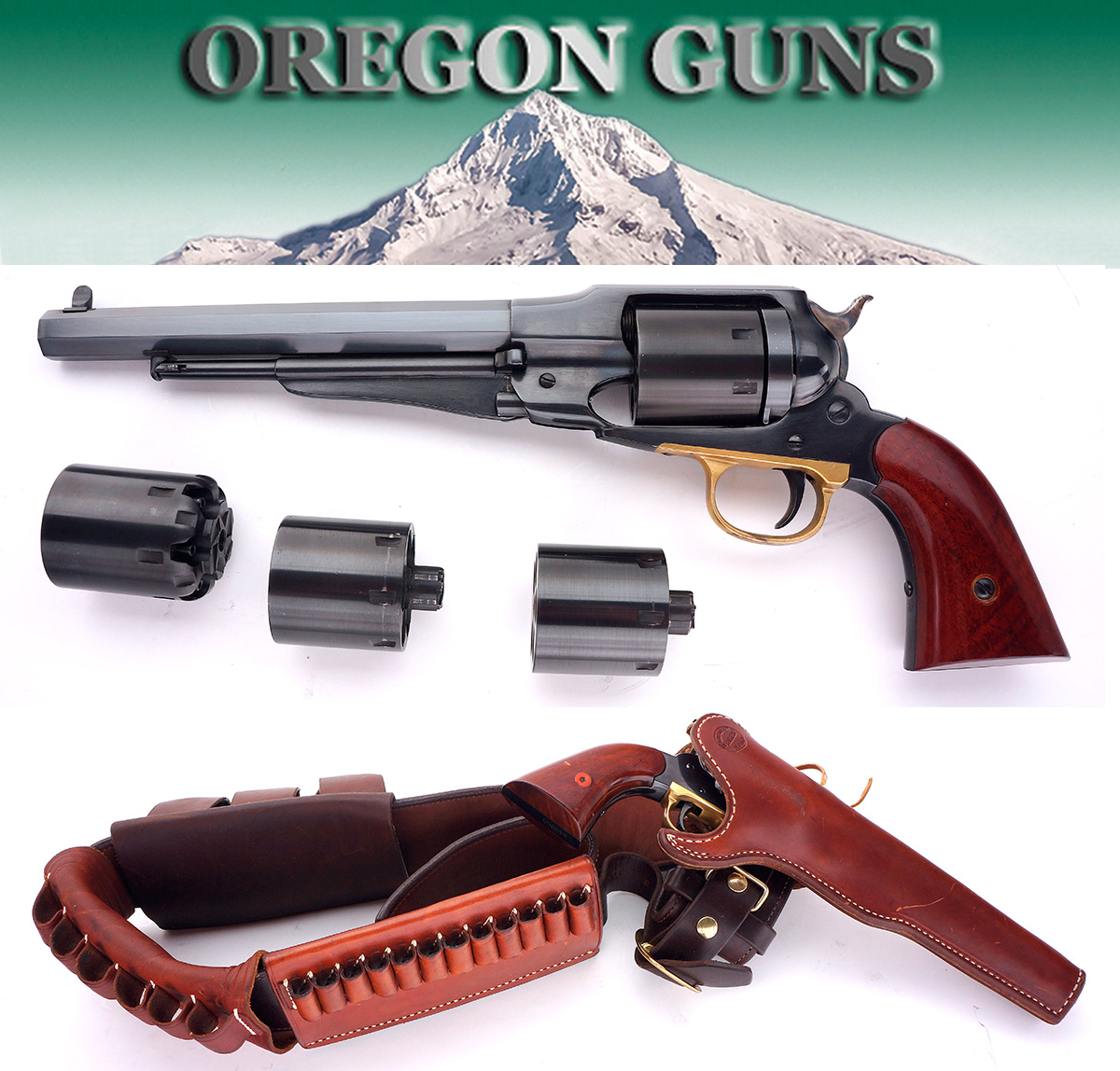 Uberti Replica Of Remington 1858 New Army Conversion .45 Cal. W/Extras ...