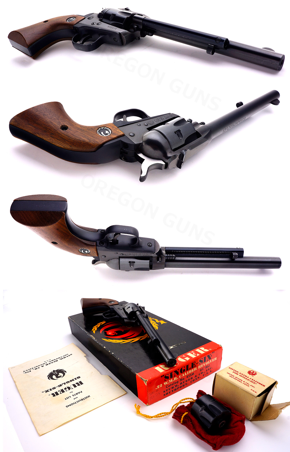 Ruger Old Model Single-Six Convertible Revolver .22 Lr/.22 Mag. Lnib ...