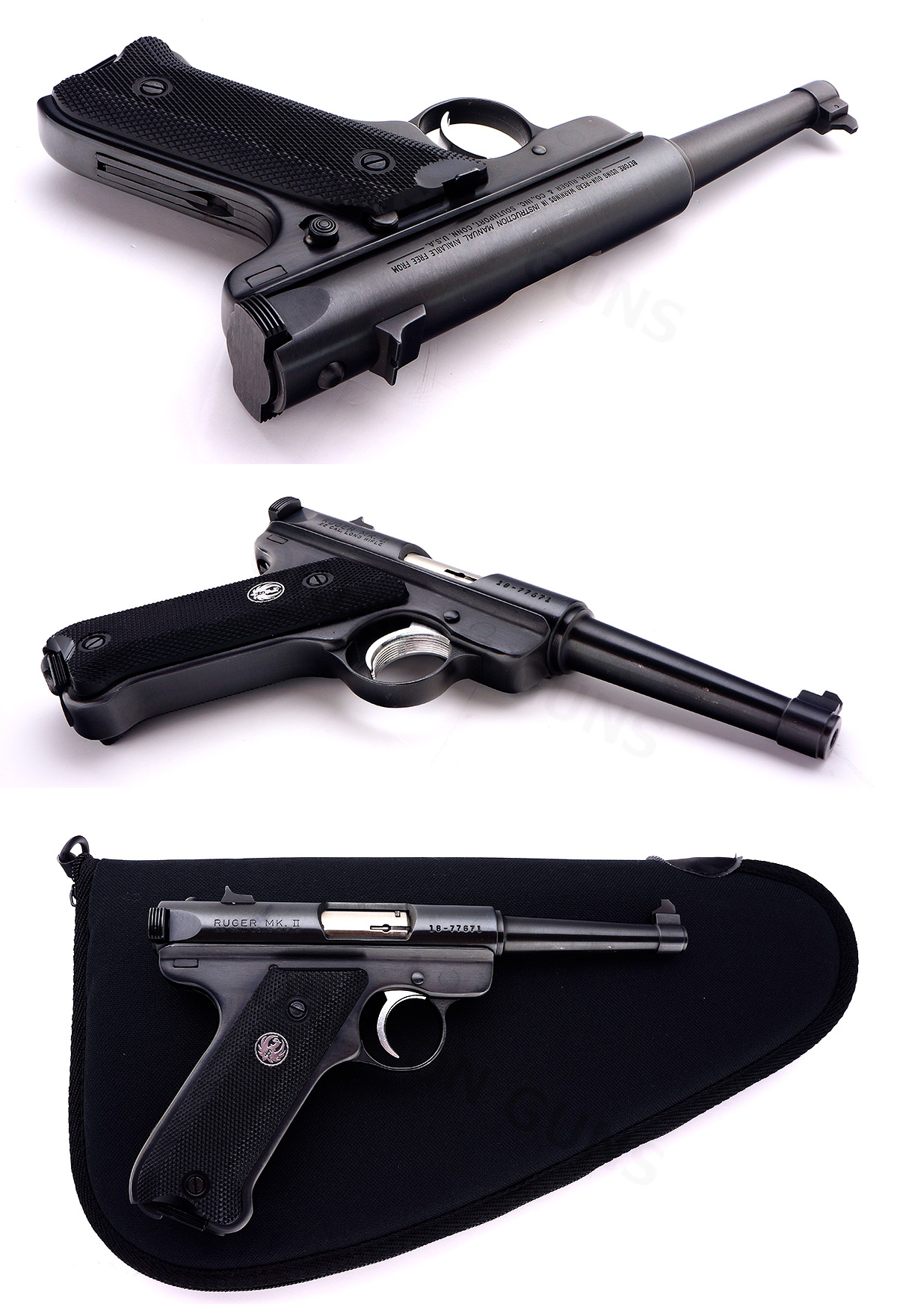 Ruger MARK II STANDARD SEMIAUTO .22 LR PISTOL MINTY CONDITION UNFIRED ...