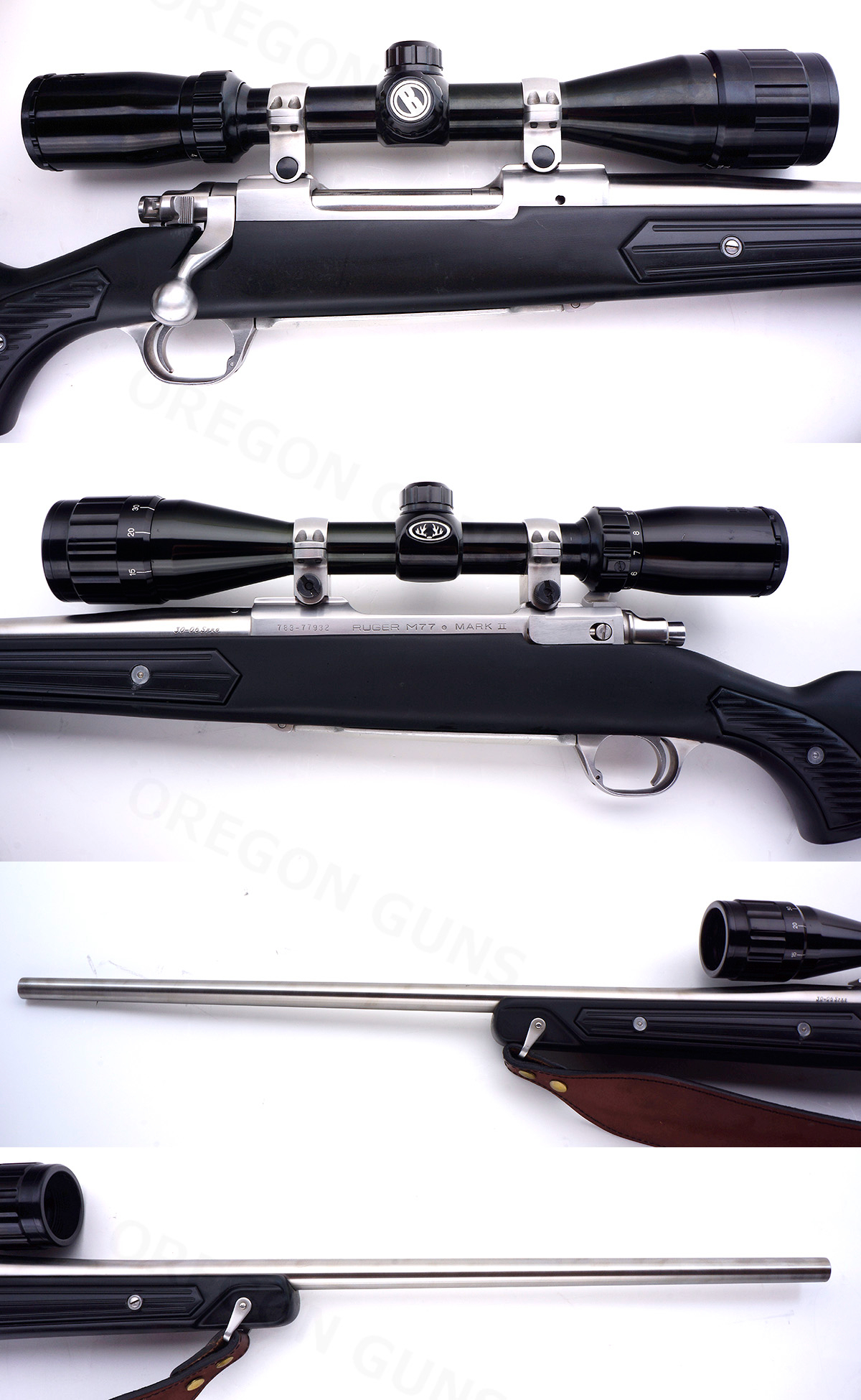 Ruger M77 Mark Ii Bolt Action All Weather Stainless Steel Rifle 30-06 ...