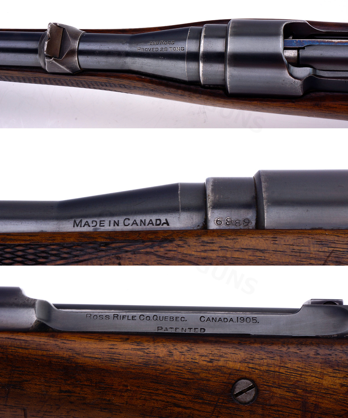 Canadian Ross Model 1905 Straight Pull Bolt Rifle .280 Ross C&R Ok Very ...