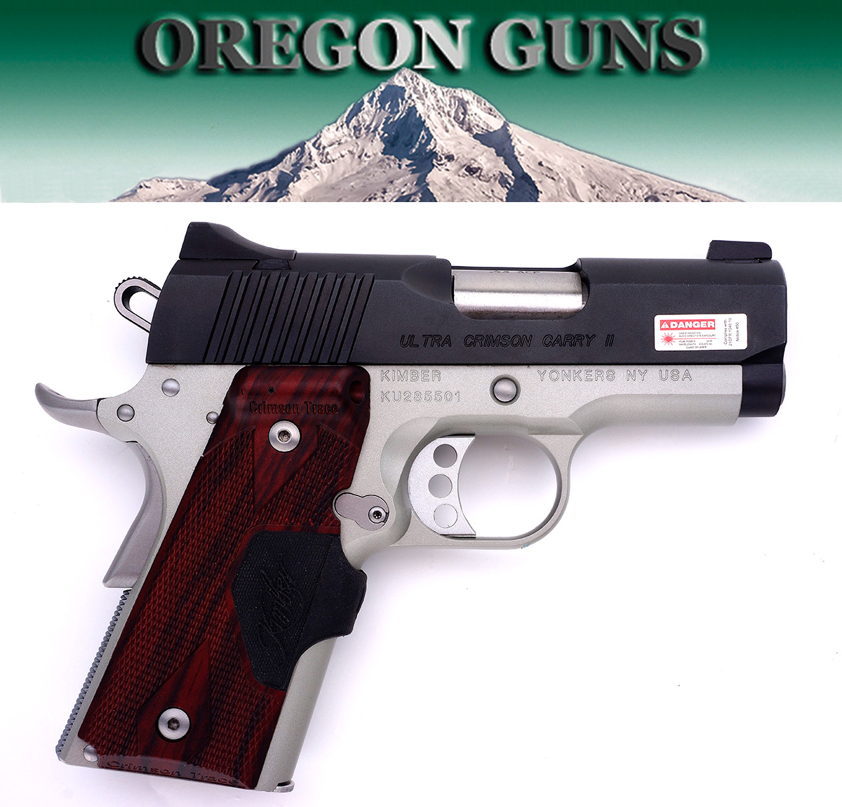 Kimber Ultra Crimson Carry Ii Semi Pistol .45 Acp With Crimson Trace ...