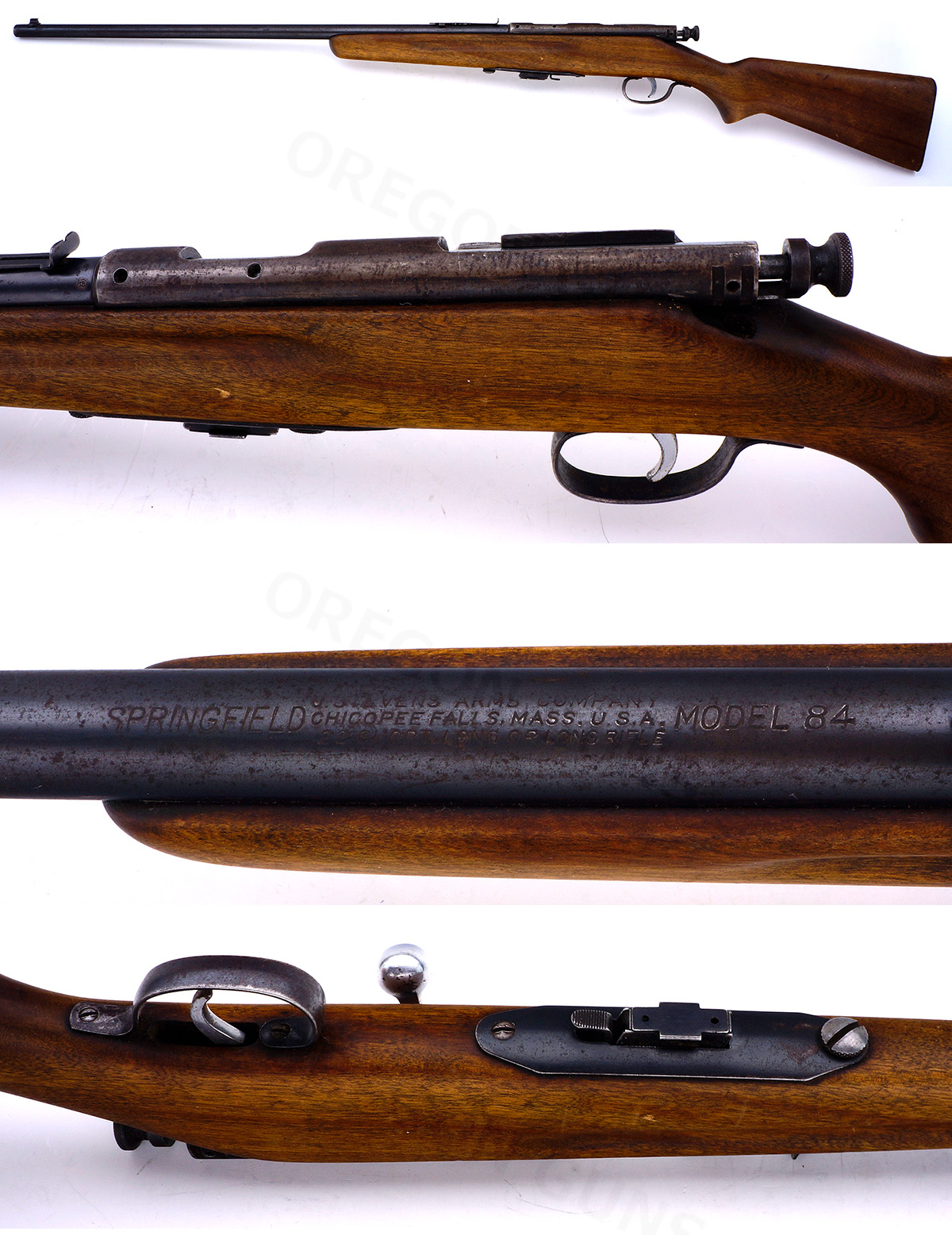 Springfield / J. Stevens Model 84 Bolt Action Rifle In .22 Cal C&R Ok ...