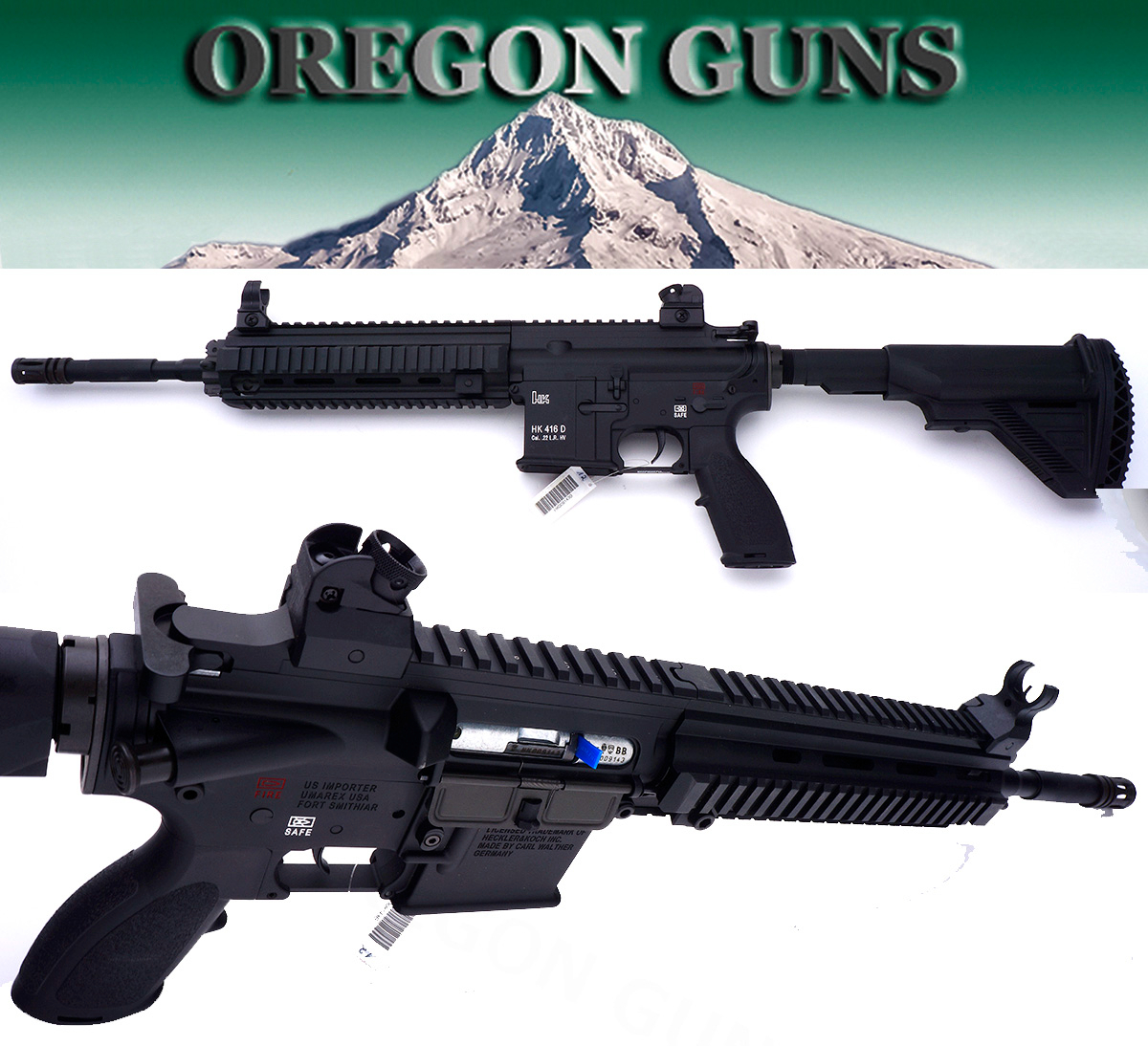 Heckler & Koch Hk-416 Tactical Semi Rifle .22 Lr New In Box Sn ...