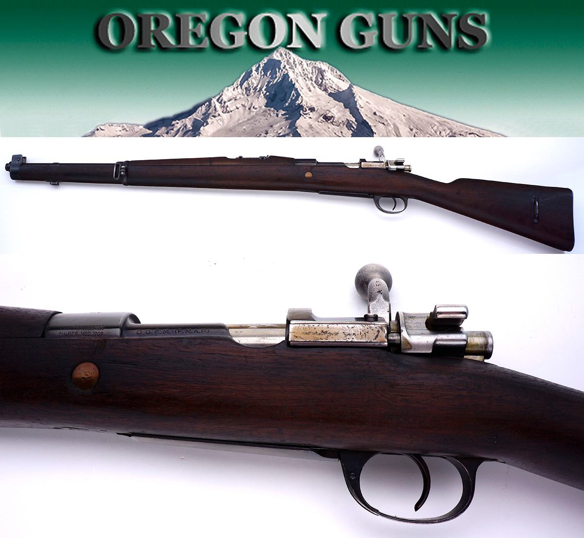 Argentine Mauser Mauser Modelo Argentino 1909 Cavalry Carbine 7.65mm C ...