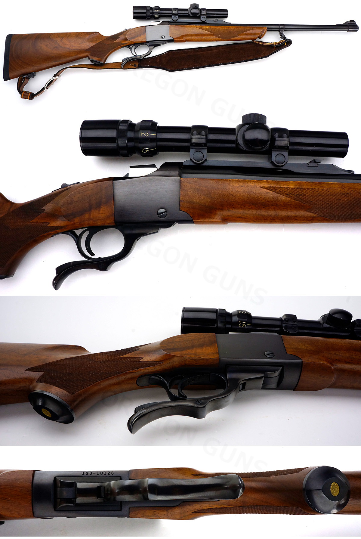 Sturm Ruger No. 1 Single Shot Lever Rifle .45-70 Gov W/Scope Mfg# 1327 ...