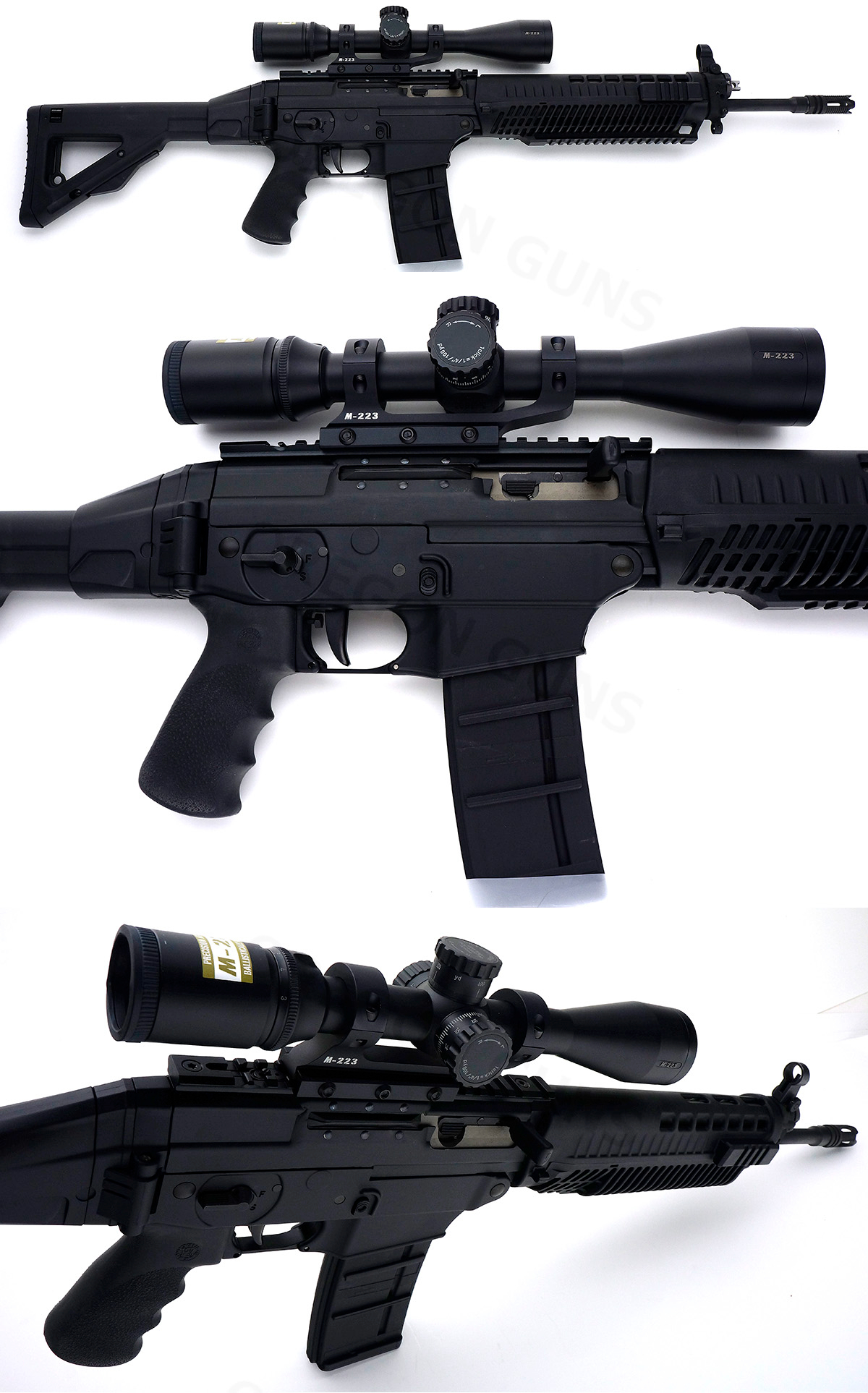 Sig Sauer Sig556 Ar-15 Type Rifle Tri-Rail 5.55, Nikon M223 Scope, Pmag ...