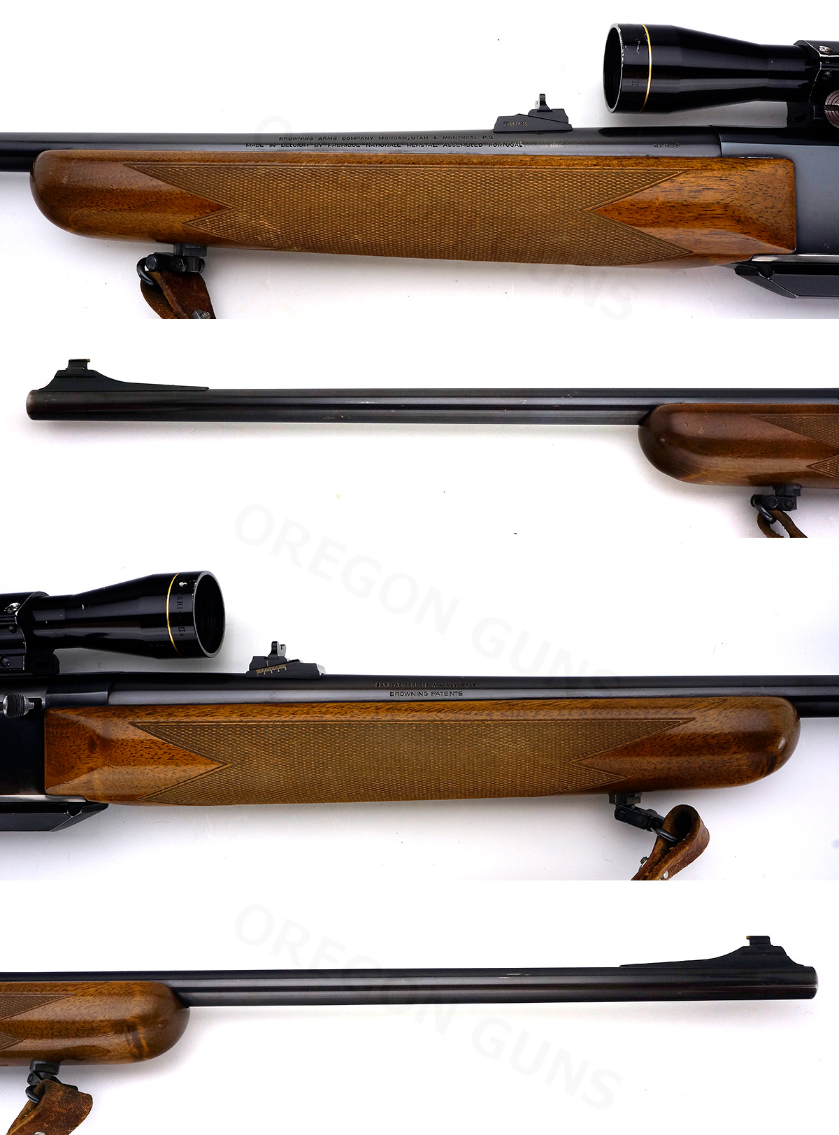 Browning Bar Semi Rifle .338 Winchester Mag Mfg 1990 With Leupold Scope ...