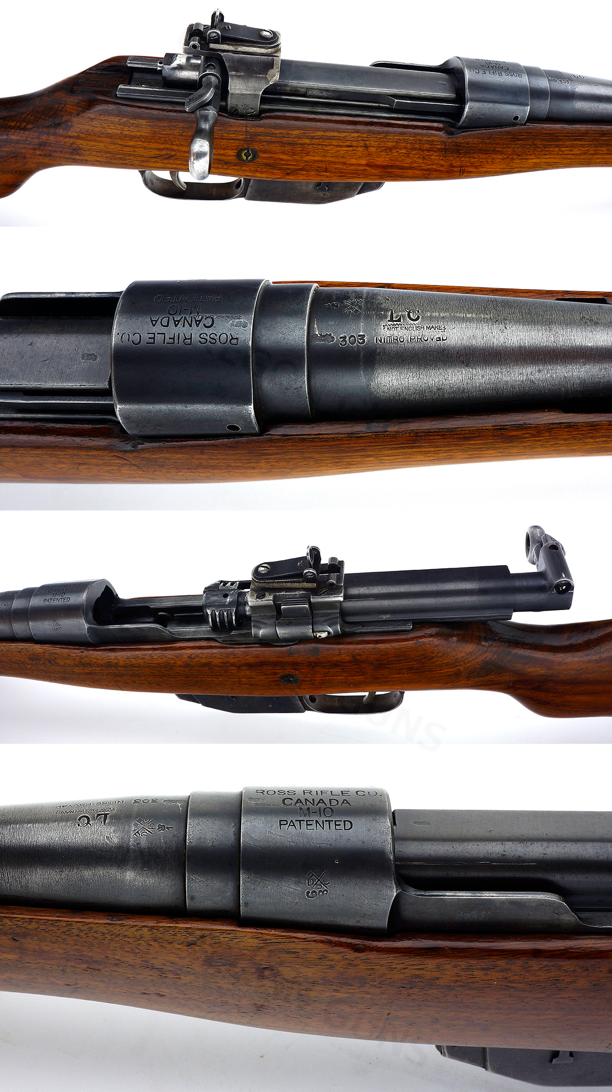 Canadian Ross Model 10 Straight Pull Bolt Target Rifle .303 British C&R ...