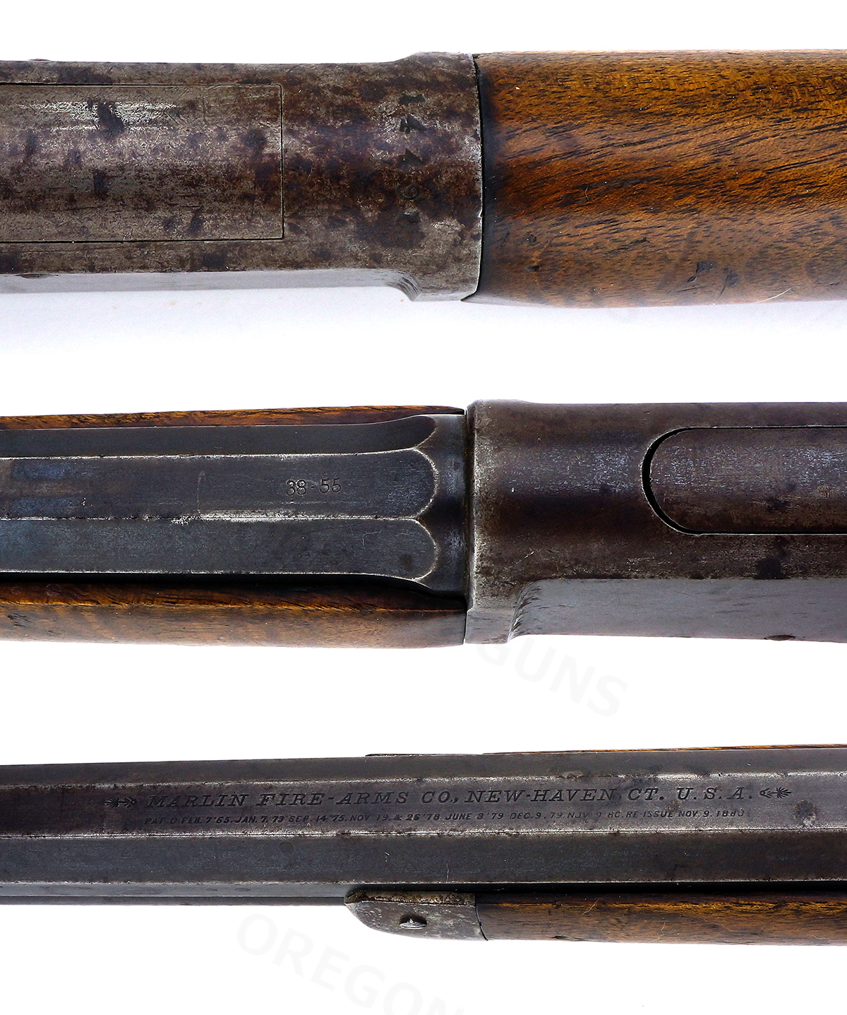 Marlin Model 1881 Lever Action Rifle 38-55 Made 1886 Sn# 14491 No Ffl ...