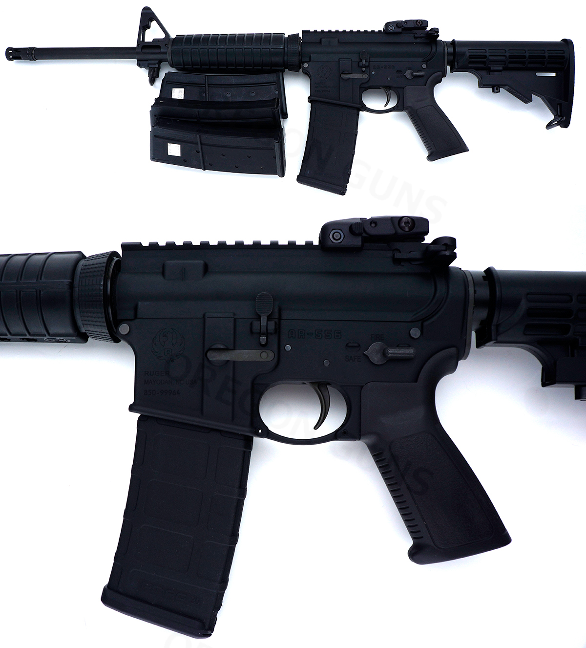 Ruger Ar-556 Ar15 Semiauto Rifle Cal 5.56 Nato With Extra Mags Sn# 850 ...