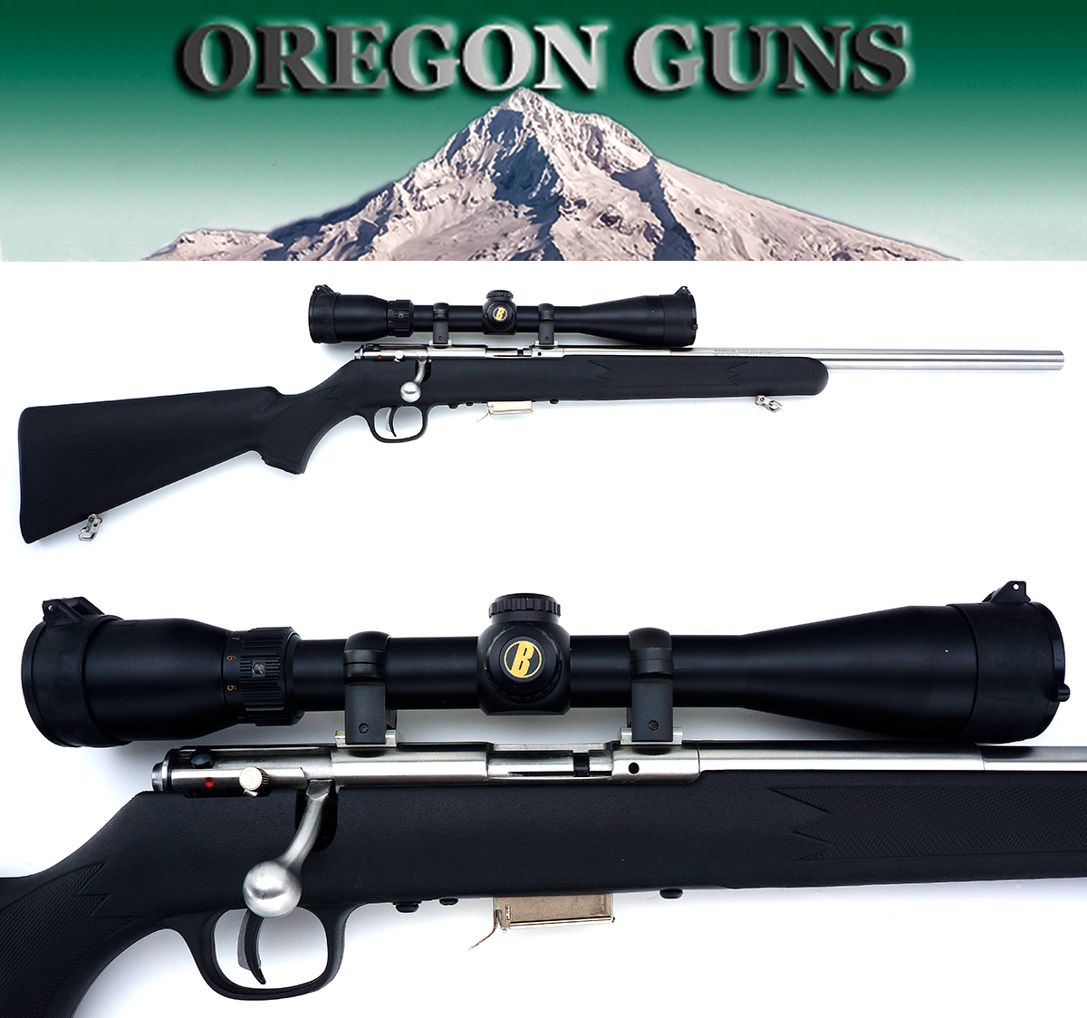 Savage MODEL 93 STAINLESS STEEL SYNTHETIC STOCK .22 WMR BOLT RIFLE SN ...
