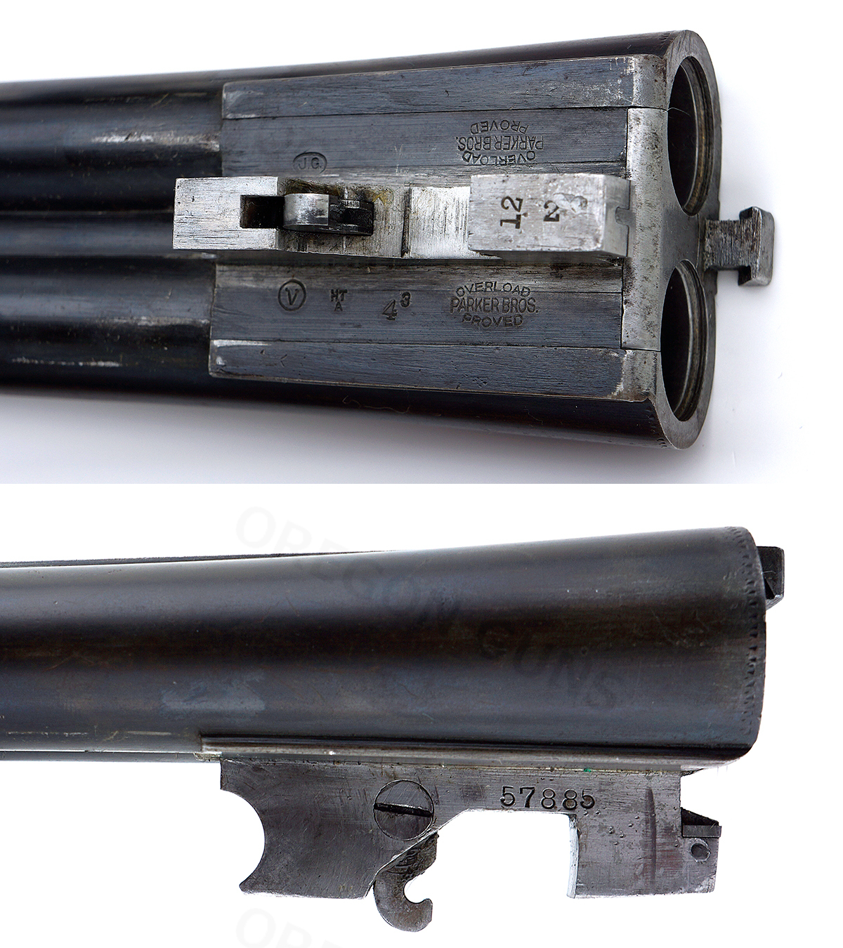 Parker Brothers Hammerless Grade #2 Double Trigger Side By Side 12ga ...