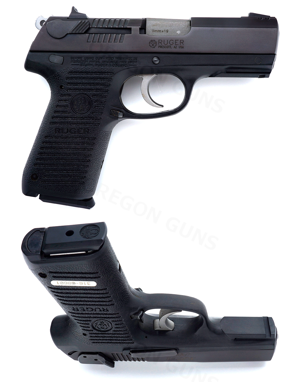 Ruger Model P95 9mm Semiauto Pistol Two 15 Round Magazines Sn# 316 ...