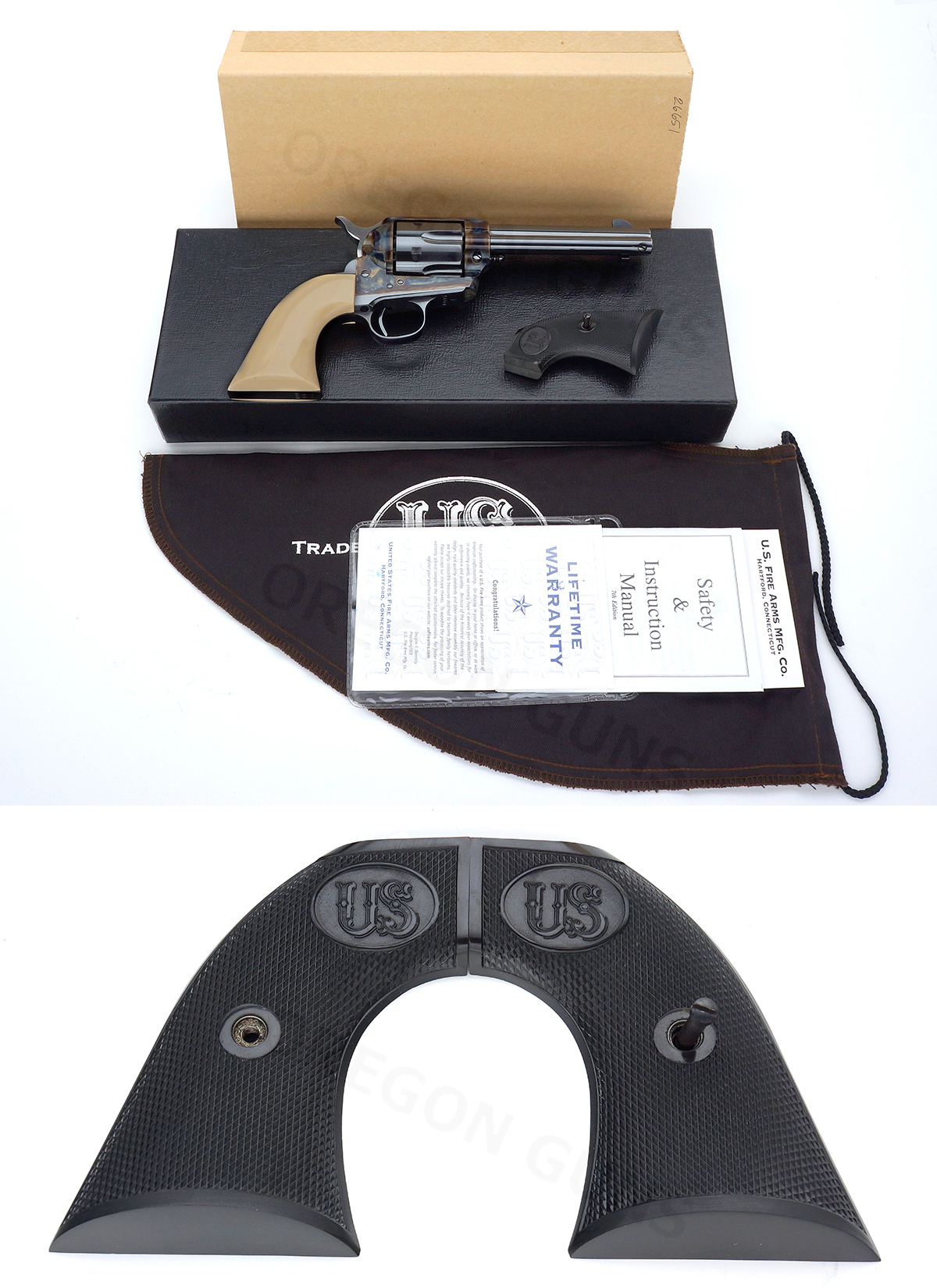 Usfa #1 U.S. Fire Arms Saa .44-40 Wcf 4-3/4 Barrel Beautiful Case Color ...