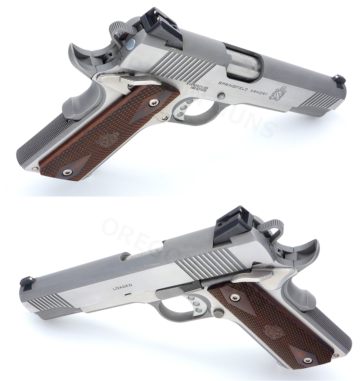 Springfield Armory Loaded 1911-A1 90 Series Stainless .45 Acp Pistol W ...