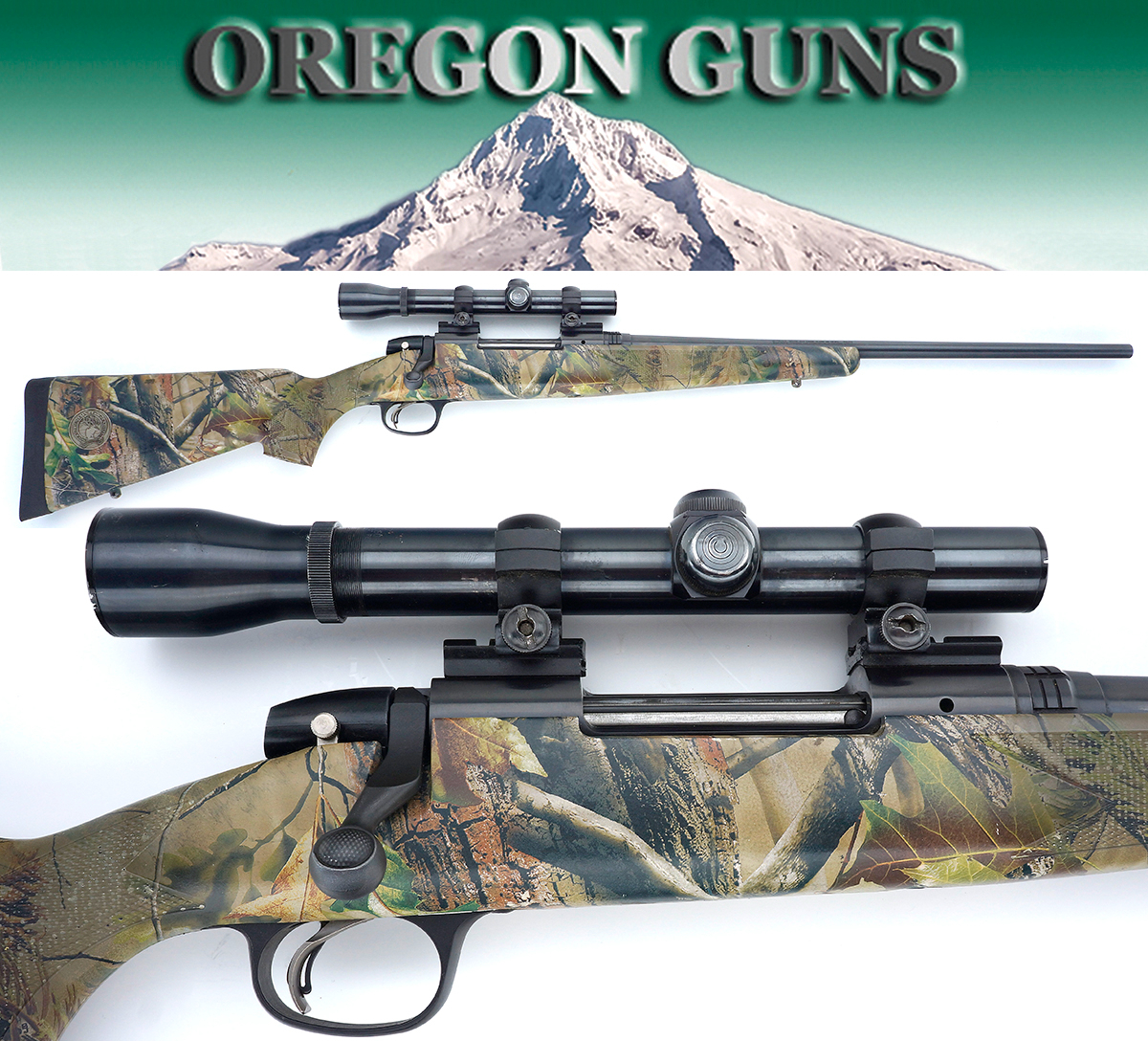 Marlin MODEL XL7 ROCKY MT. ELK FOUNDATION REAL TREE CAMO BOLT RIFLE .25 ...