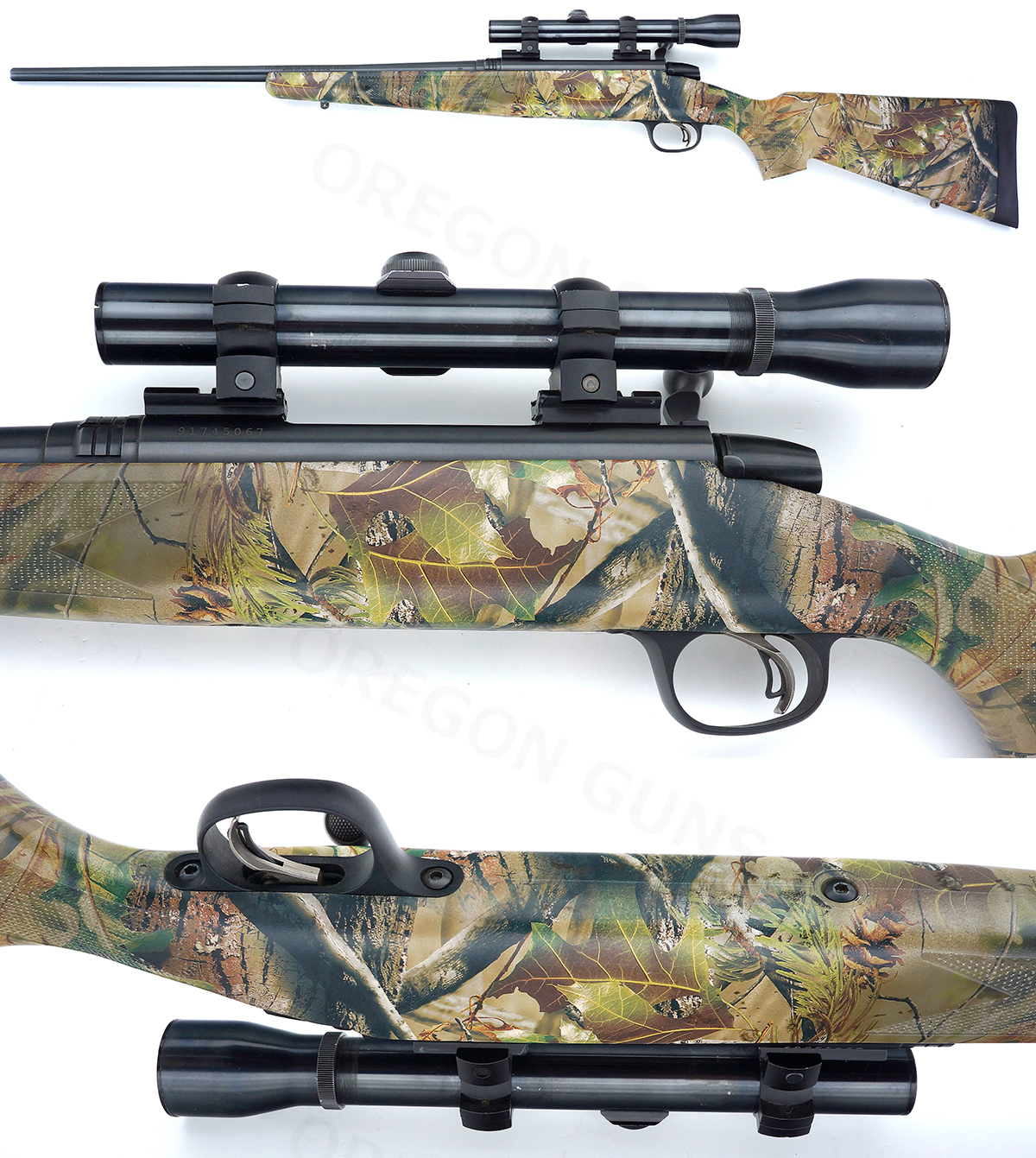 Marlin MODEL XL7 ROCKY MT. ELK FOUNDATION REAL TREE CAMO BOLT RIFLE .25 ...