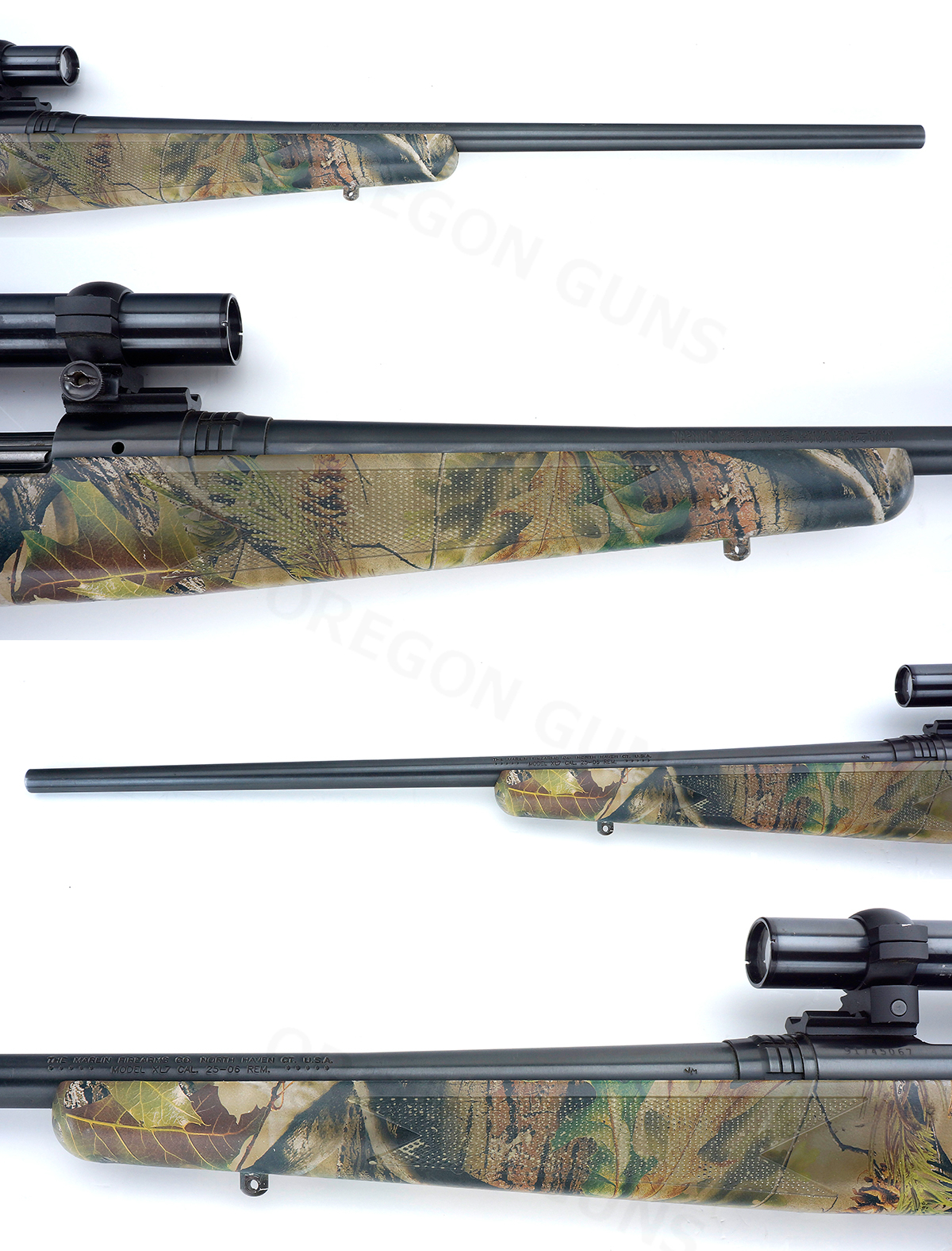 Marlin MODEL XL7 ROCKY MT. ELK FOUNDATION REAL TREE CAMO BOLT RIFLE .25 ...