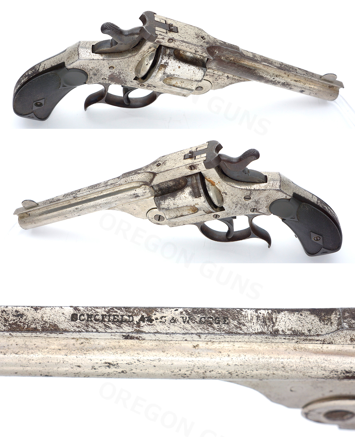 Belgian Smith & Wesson Schofield Model 3 Clone .44 S&W Double Action ...