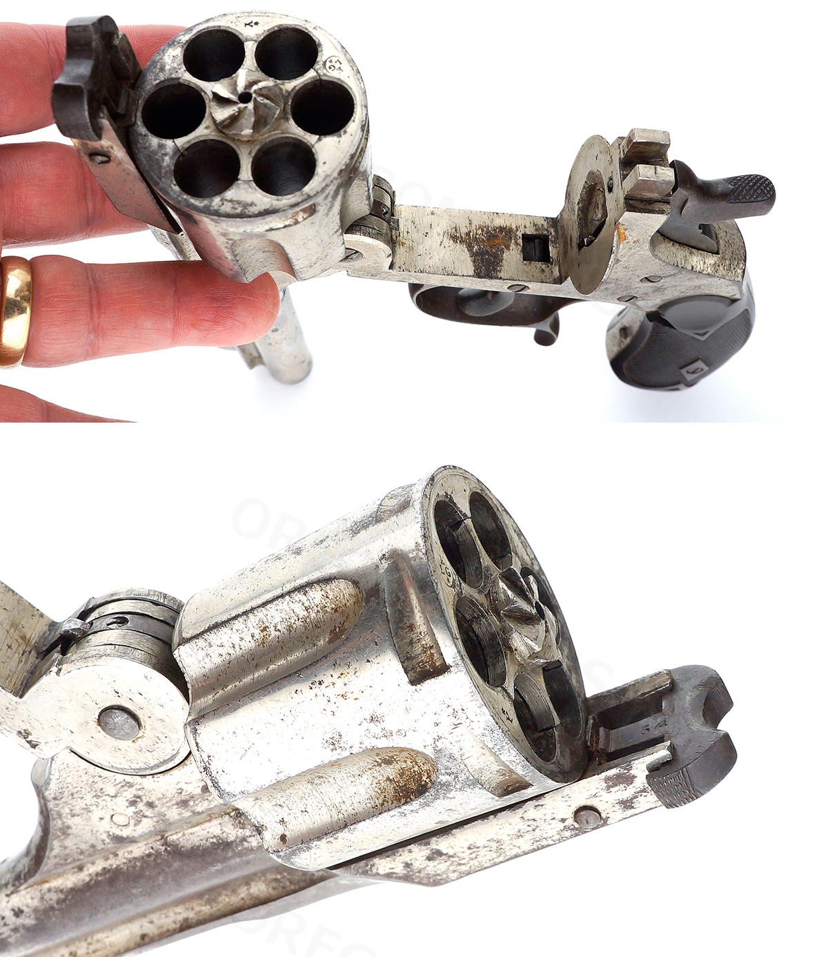 Belgian Smith & Wesson Schofield Model 3 Clone .44 S&W Double Action ...