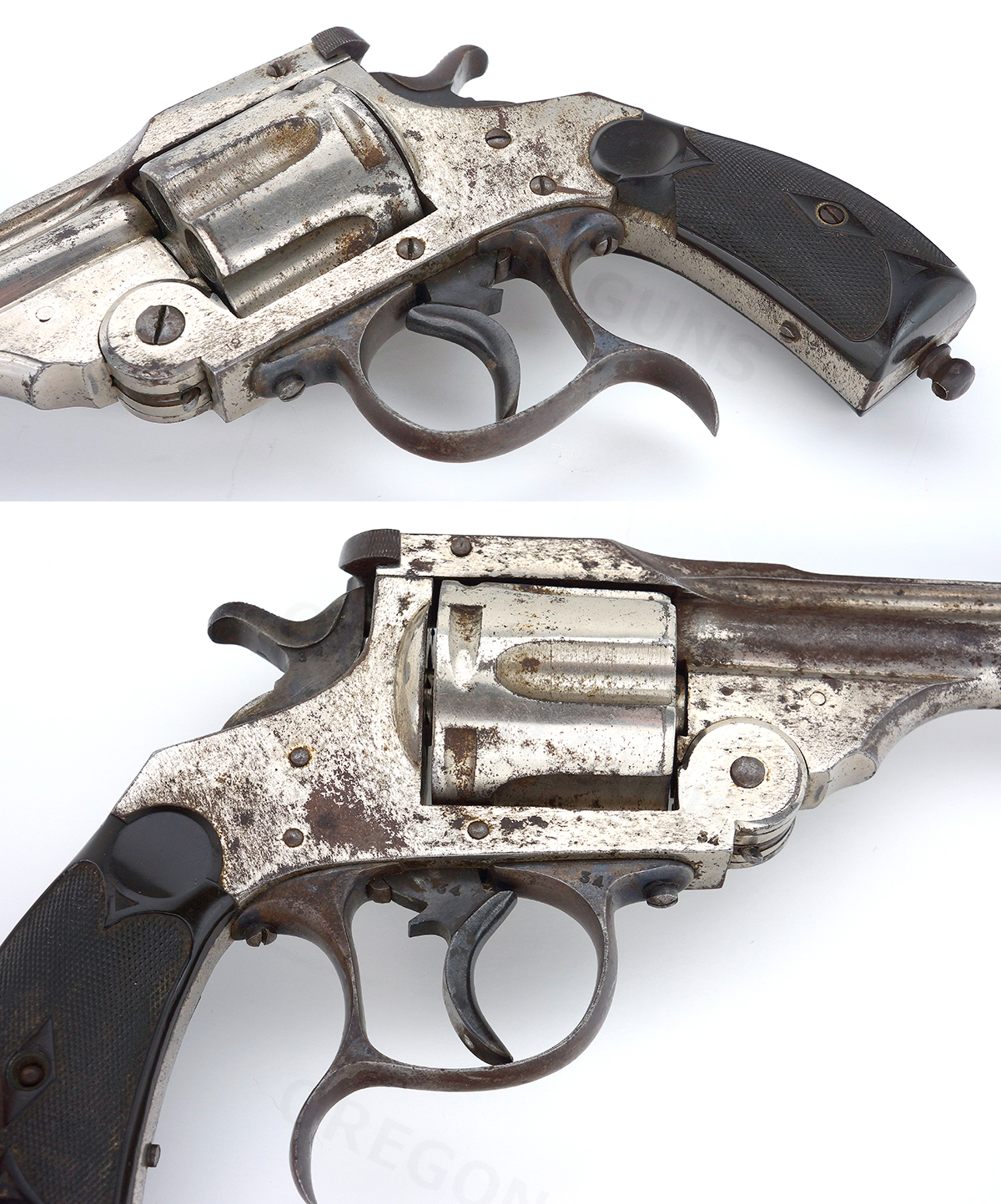 Belgian Smith & Wesson Schofield Model 3 Clone .44 S&W Double Action ...