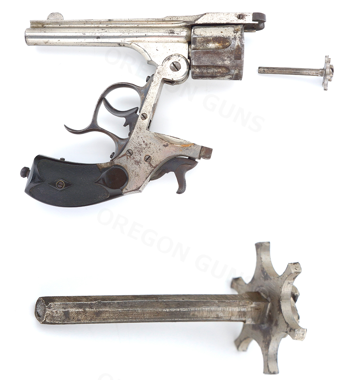 Belgian Smith & Wesson Schofield Model 3 Clone .44 S&W Double Action ...