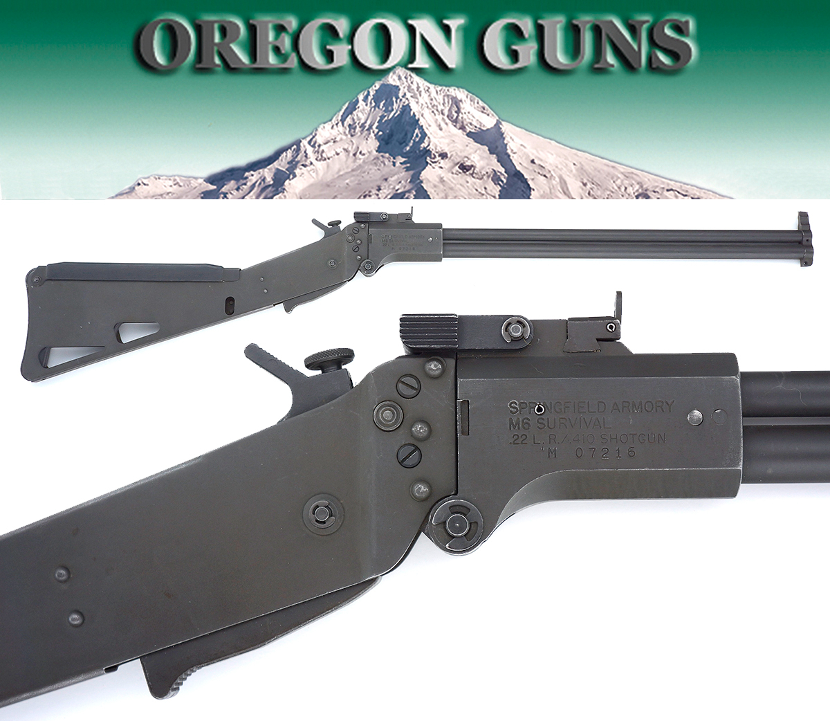 Springfield Armory M6 Survival Rifle Early Usa Gun .22 Lr/.410 Shot Sn ...