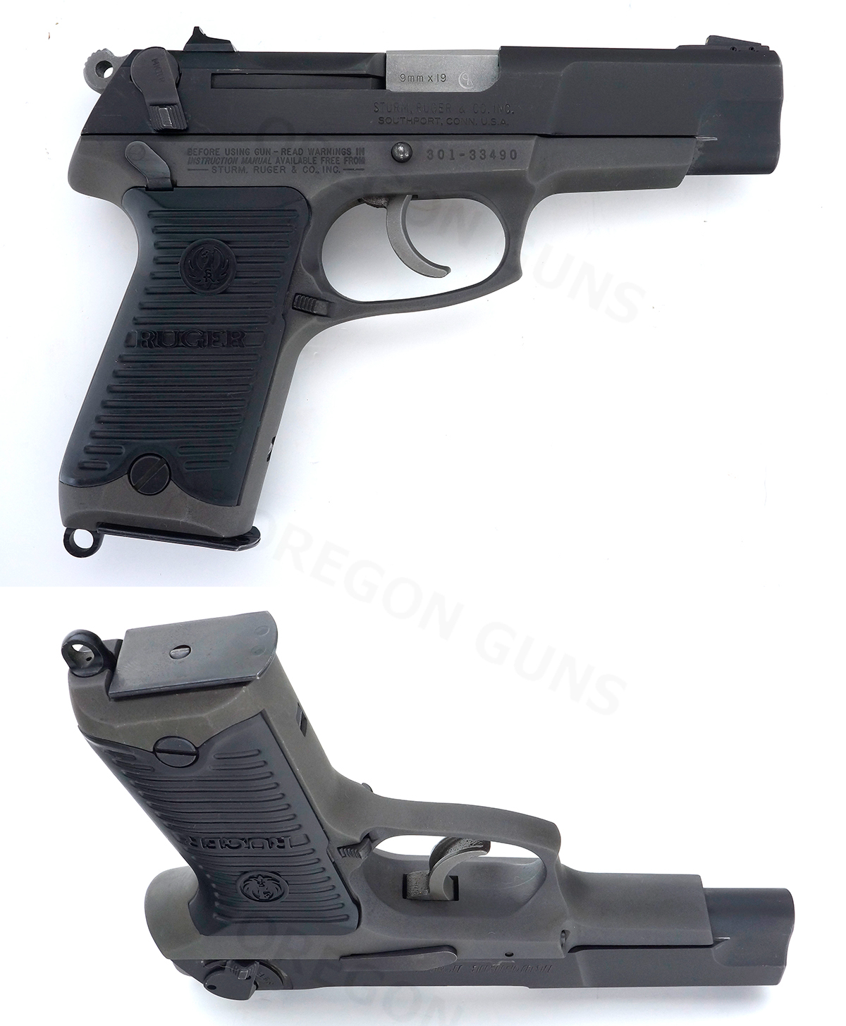 Ruger STURM MODEL P85 SEMIAUTO 9MM PISTOL TWO 15-ROUND MAG SN# 301 ...