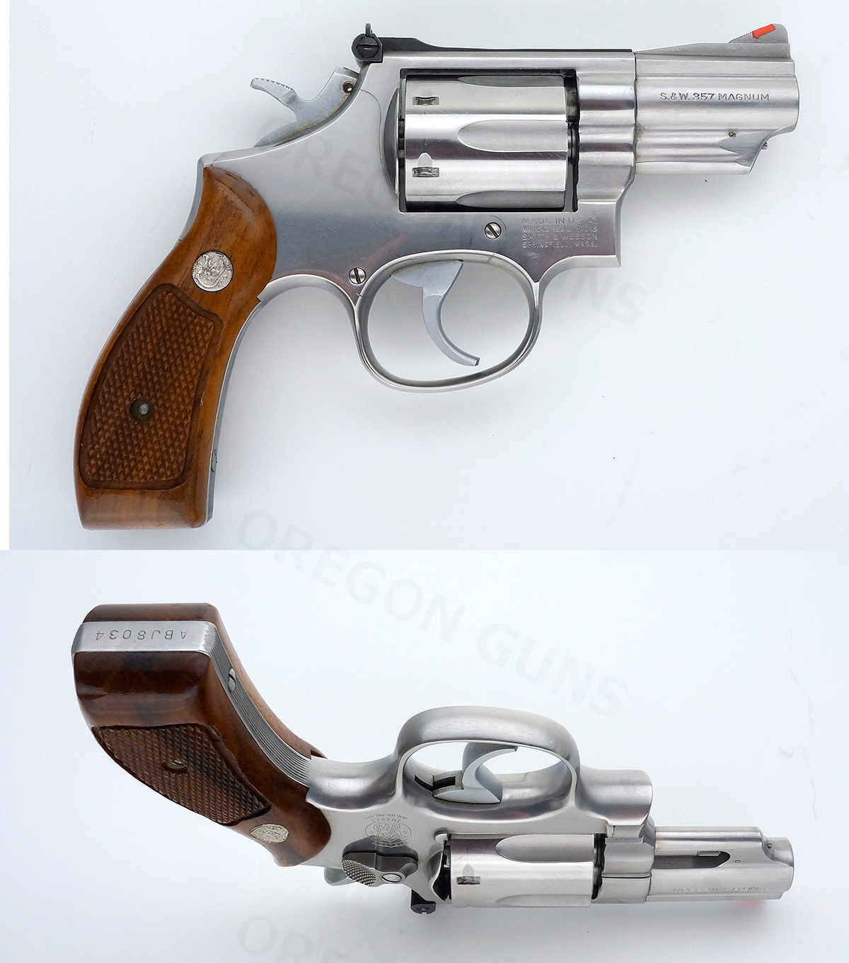 Pictures: Smith & Wesson S&W MODEL 66-2 STAINLESS STEEL .357 MAG ...