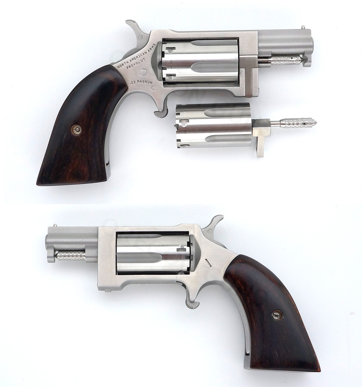 North American Arms NAA STAINLESS SIDEWINDER TWO CYLINDERS MINI ...