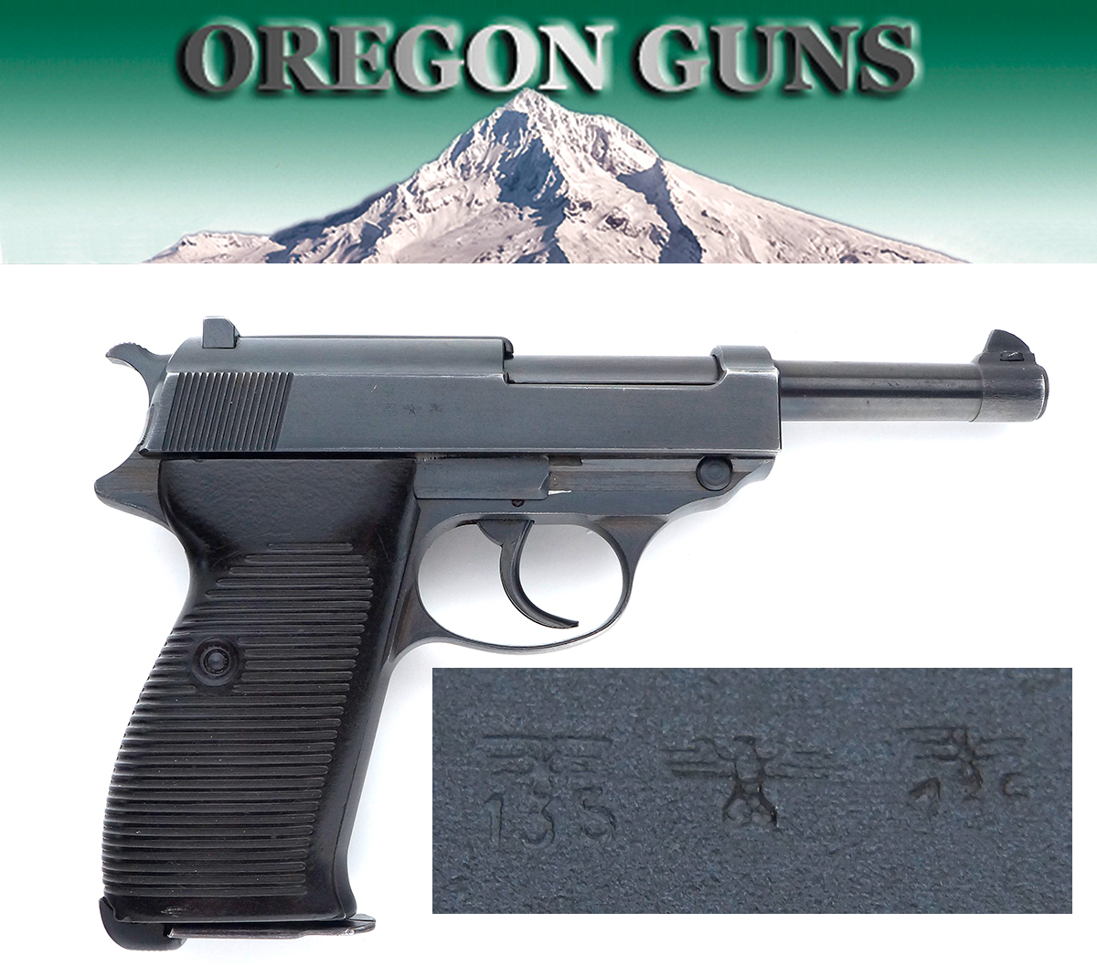 Walther WWII GERMAN P-38 byf43 NAZI MARKED GREAT BRING-BACK WITH ...