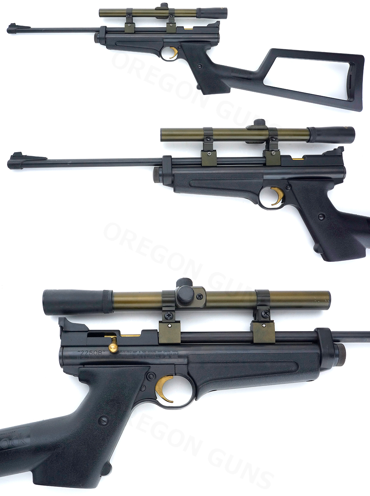 Crossman Crosman Model 2250b Single Shot Co2 .22 Cal. Pellet Air Rifle ...