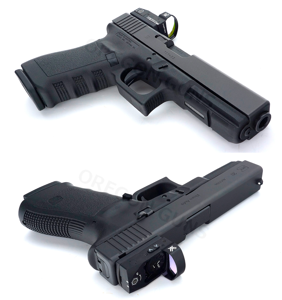Glock MODEL 20 SEMI PISTOL 10 MM GEN-3 WITH 4 MAGS VORTEX RED-DOT NEW ...
