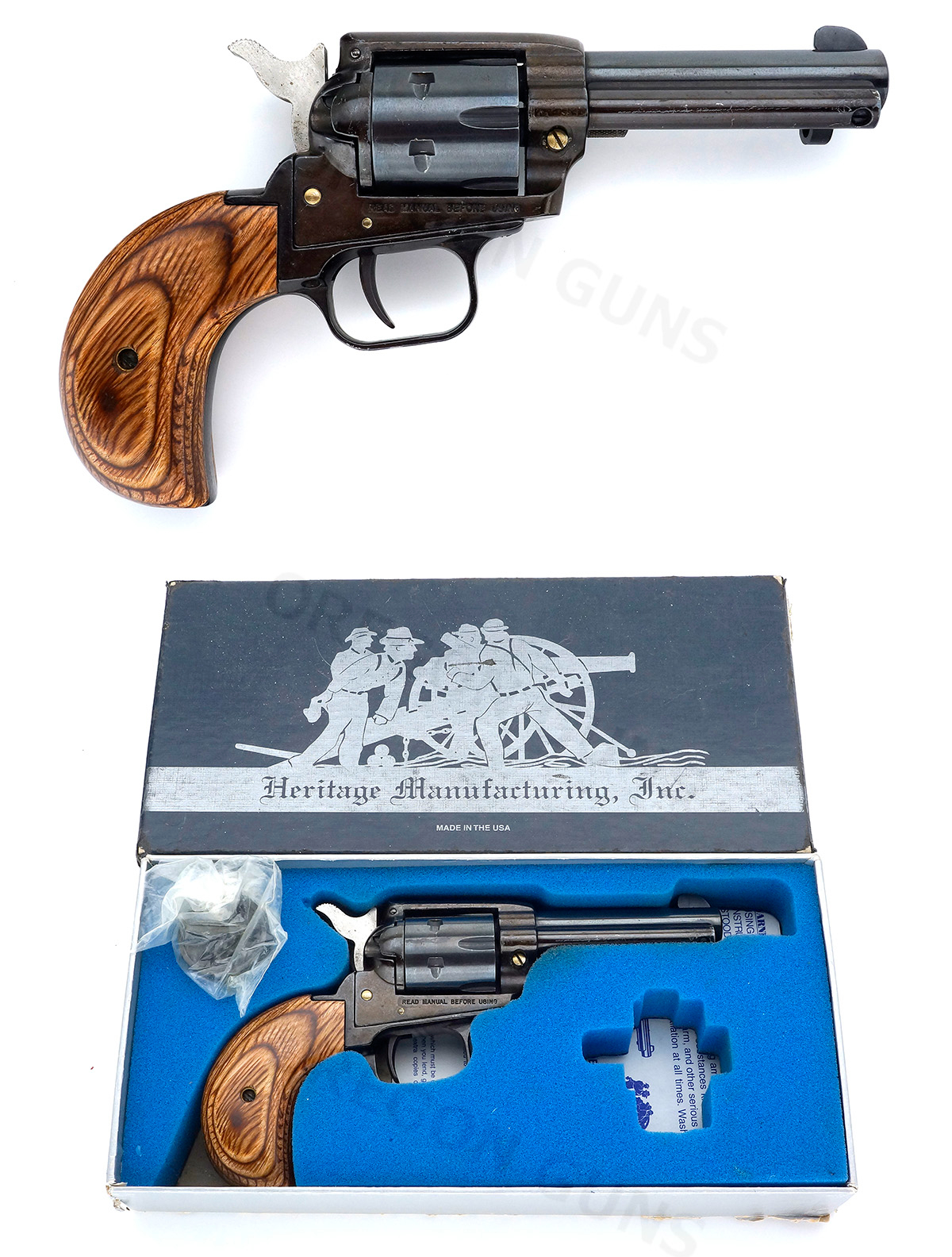 Heritage SSA ROUGH RIDER BIRD`S HEAD GRIP .22LR SINGLE ACTION REVOLVER ...