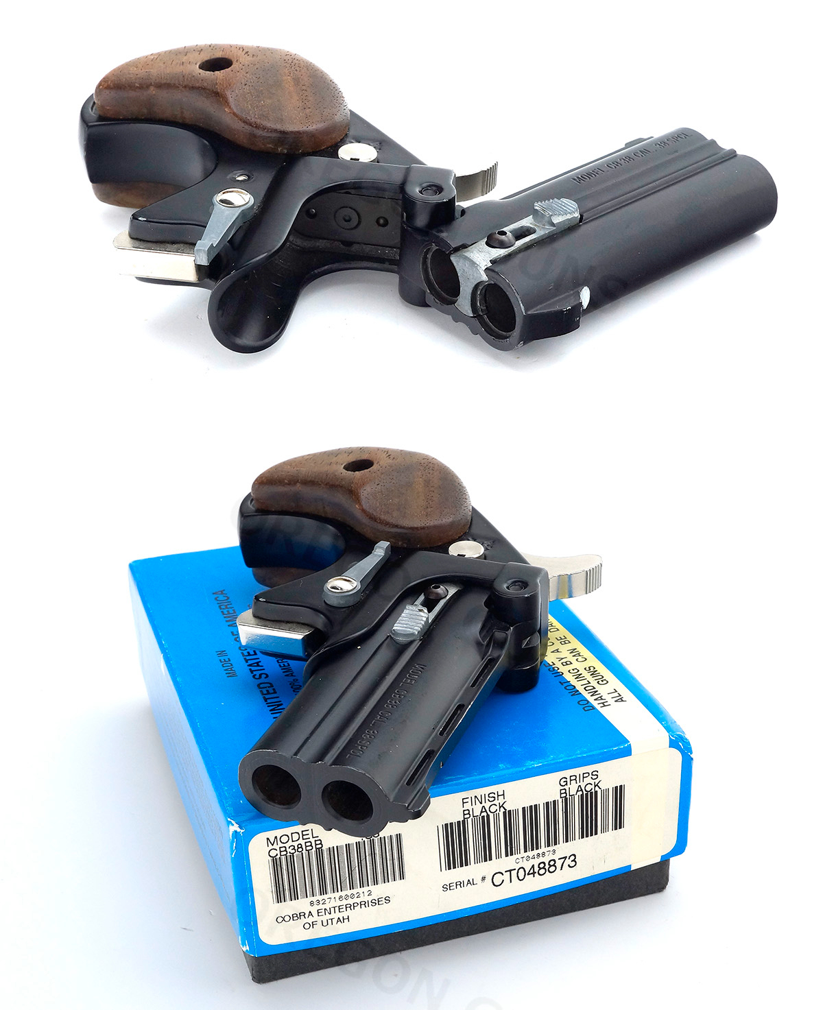 Cobra Enterprises Model Cb-38 Derringer .38 Spl With Box Excellent ...