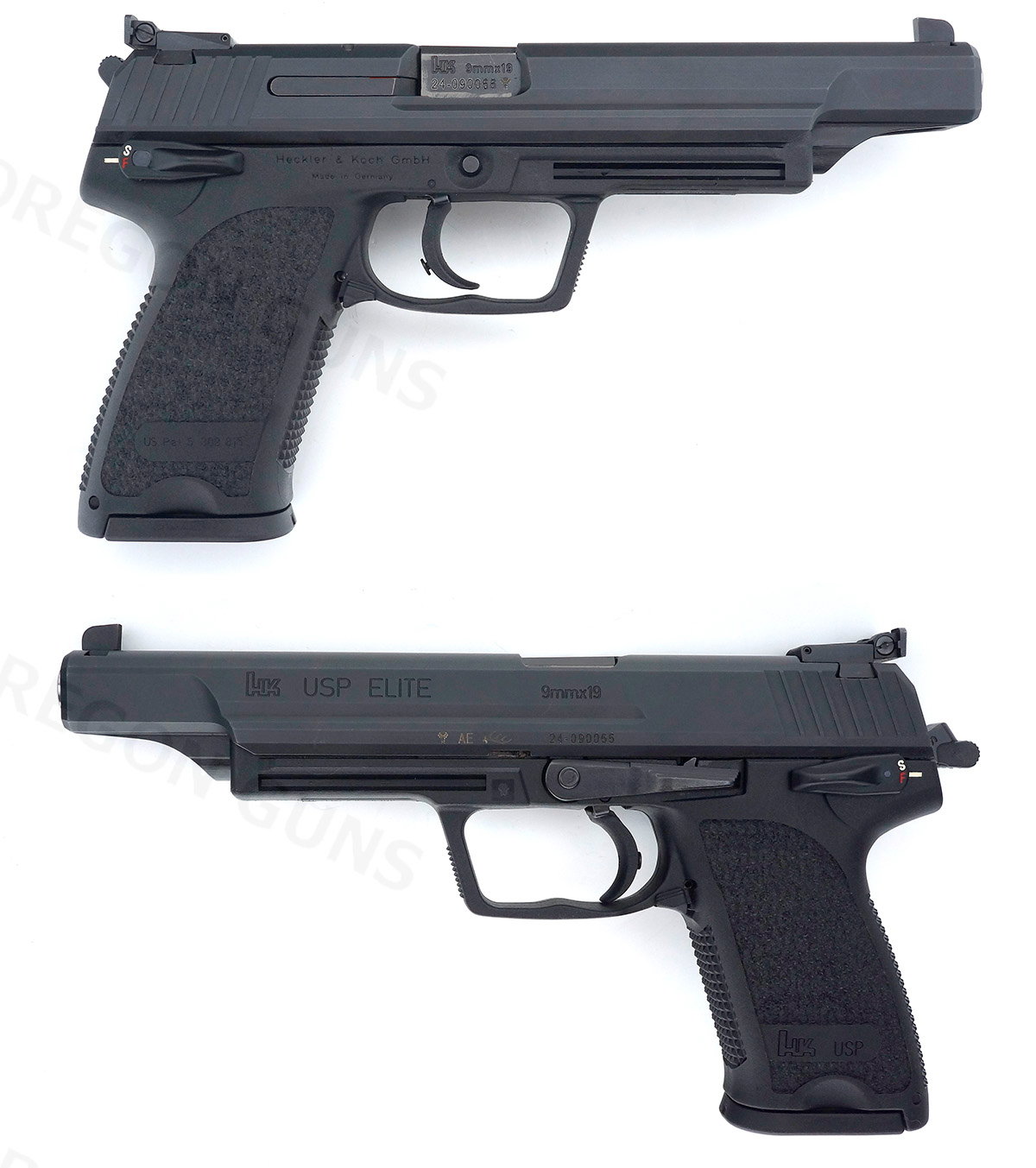 Heckler & Koch Hk Usp Elite Tactical Semiauto Pistol 9mm 15 Round Mags ...