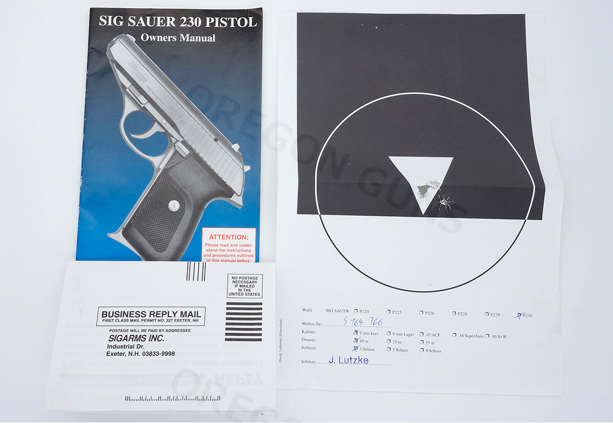 Sig Sauer Sigarms P230 Blue .380 Acp Semiauto Pistol Extra Mags ...