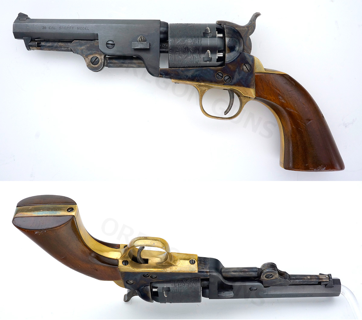 Uberti Sheriff Model Black Powder Cap & Ball Revolver .36 Cal. Sn ...