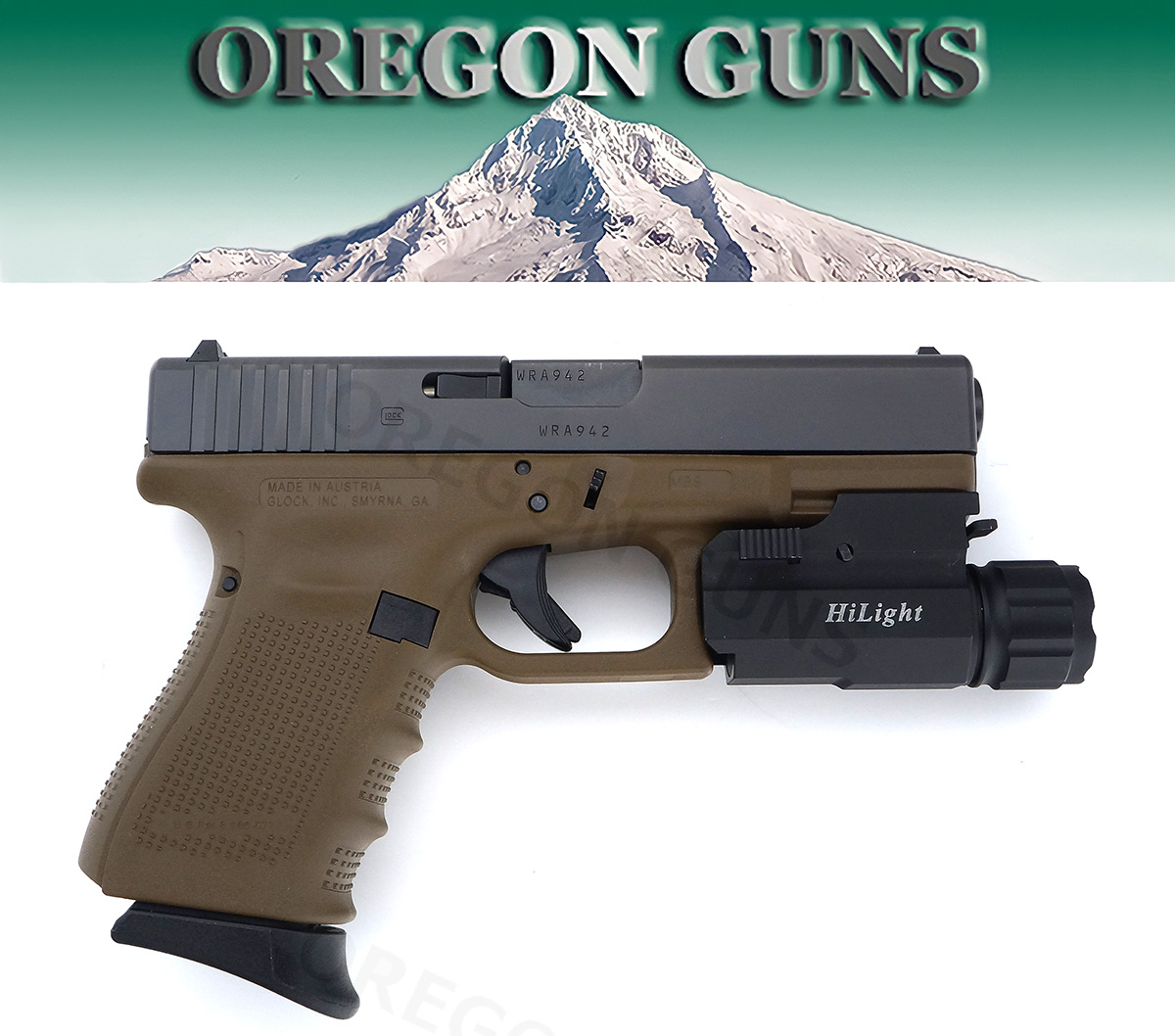 Glock Model 23 Generation 4 Dark Earth .40 S&W Like New In Case With ...